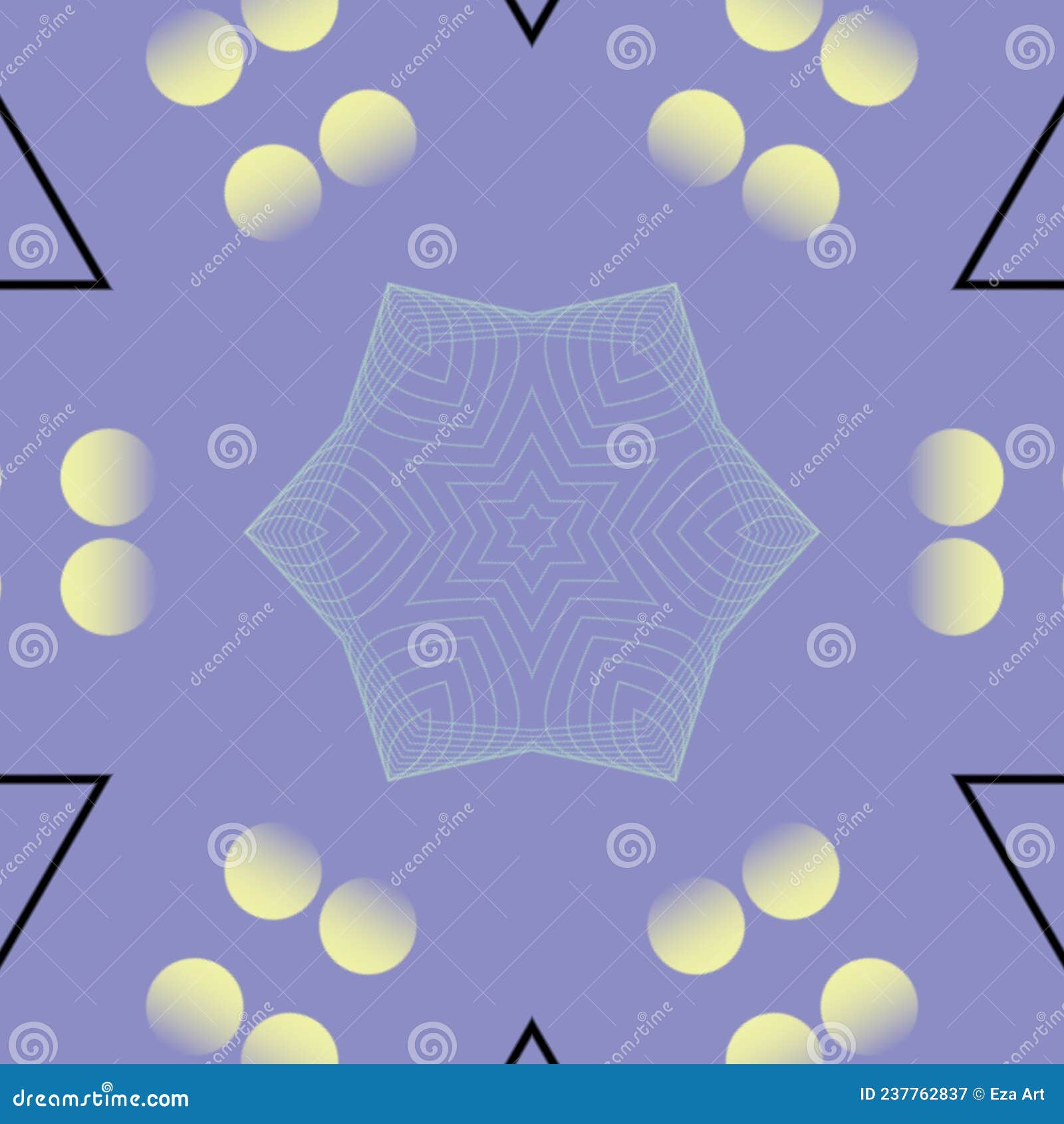 The Flower Hexagonal Pastel Stock Illustration - Illustration of flower ...