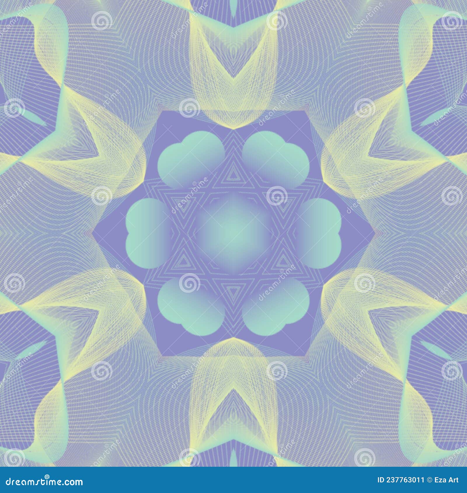 The Flower Hexagonal Pastel Stock Illustration - Illustration of orange ...