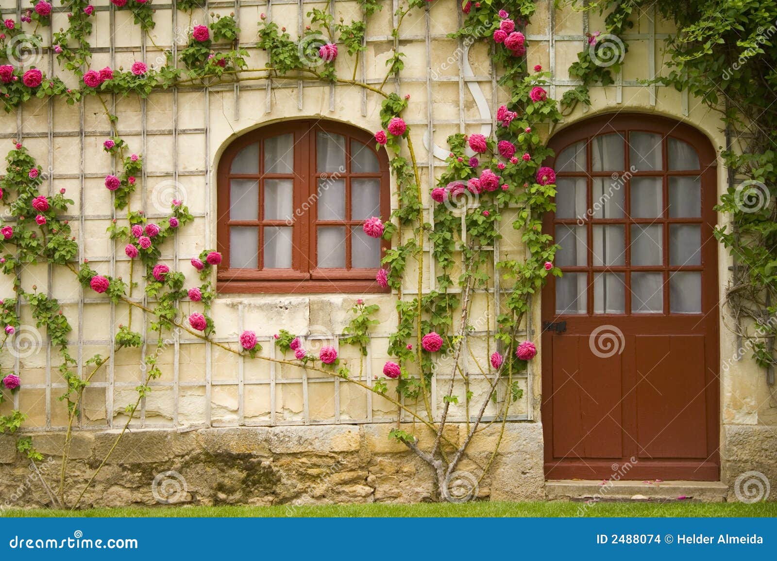 Flower House stock photo. Image of building, living, green - 2488074