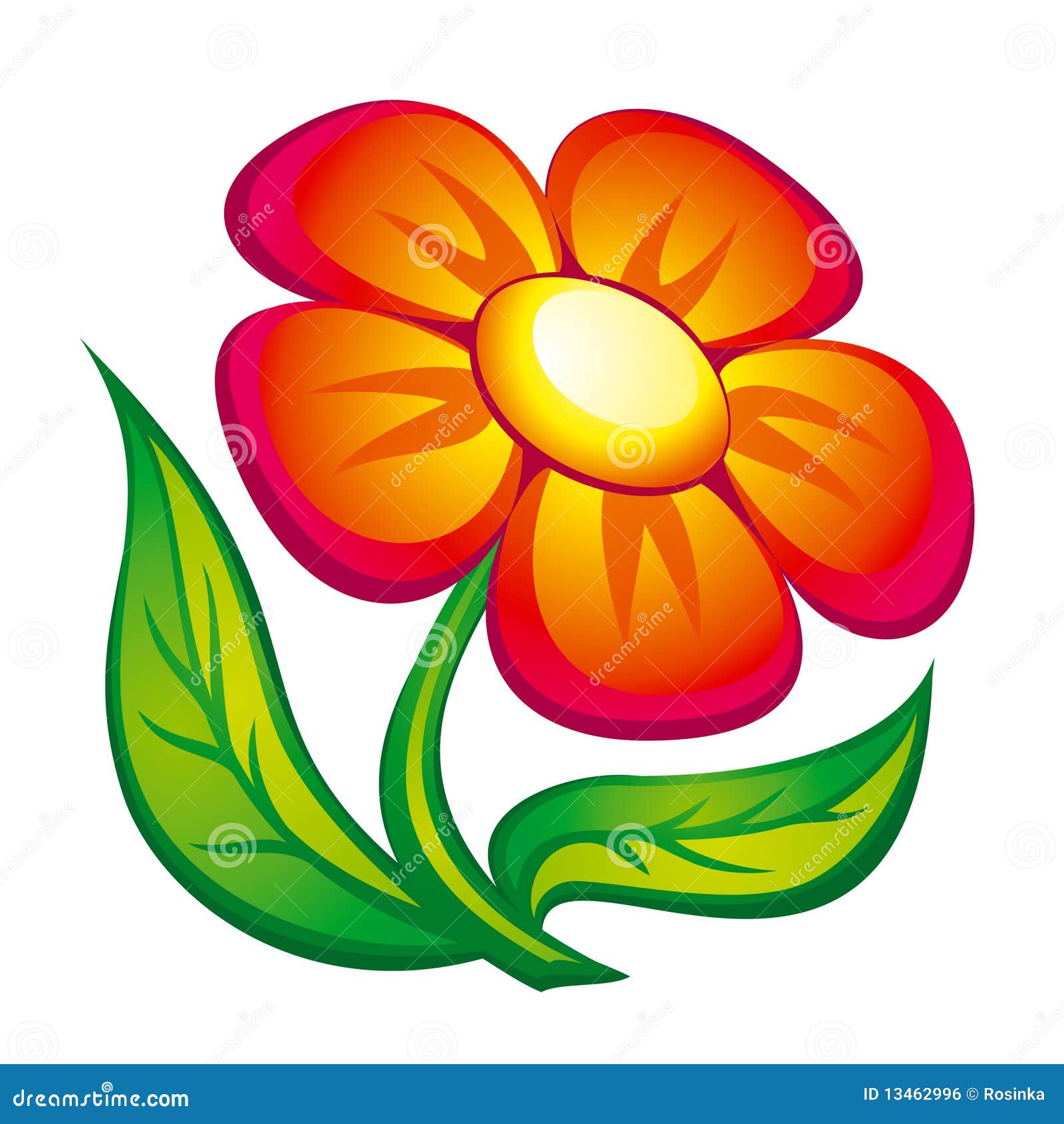 Flower icon stock vector. Illustration of spring, blossom - 13462996
