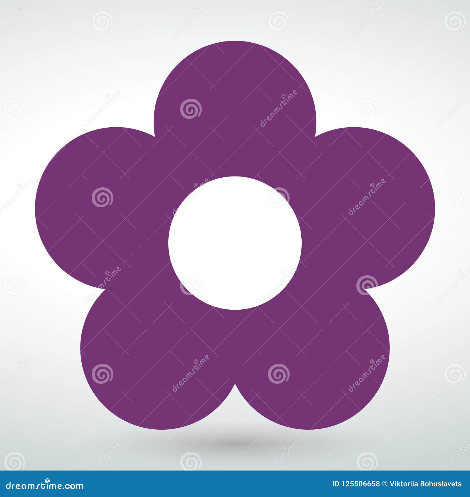 Flower Icon Design Isolated Vector on a White Backround Stock ...