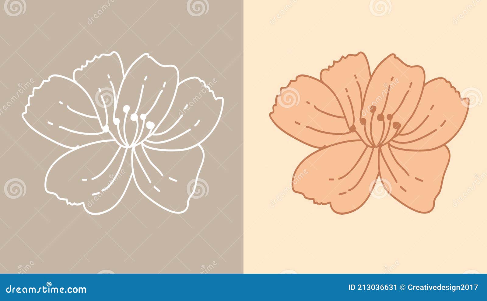 Flower icon hand drawn stock vector. Illustration of doodle - 213036631