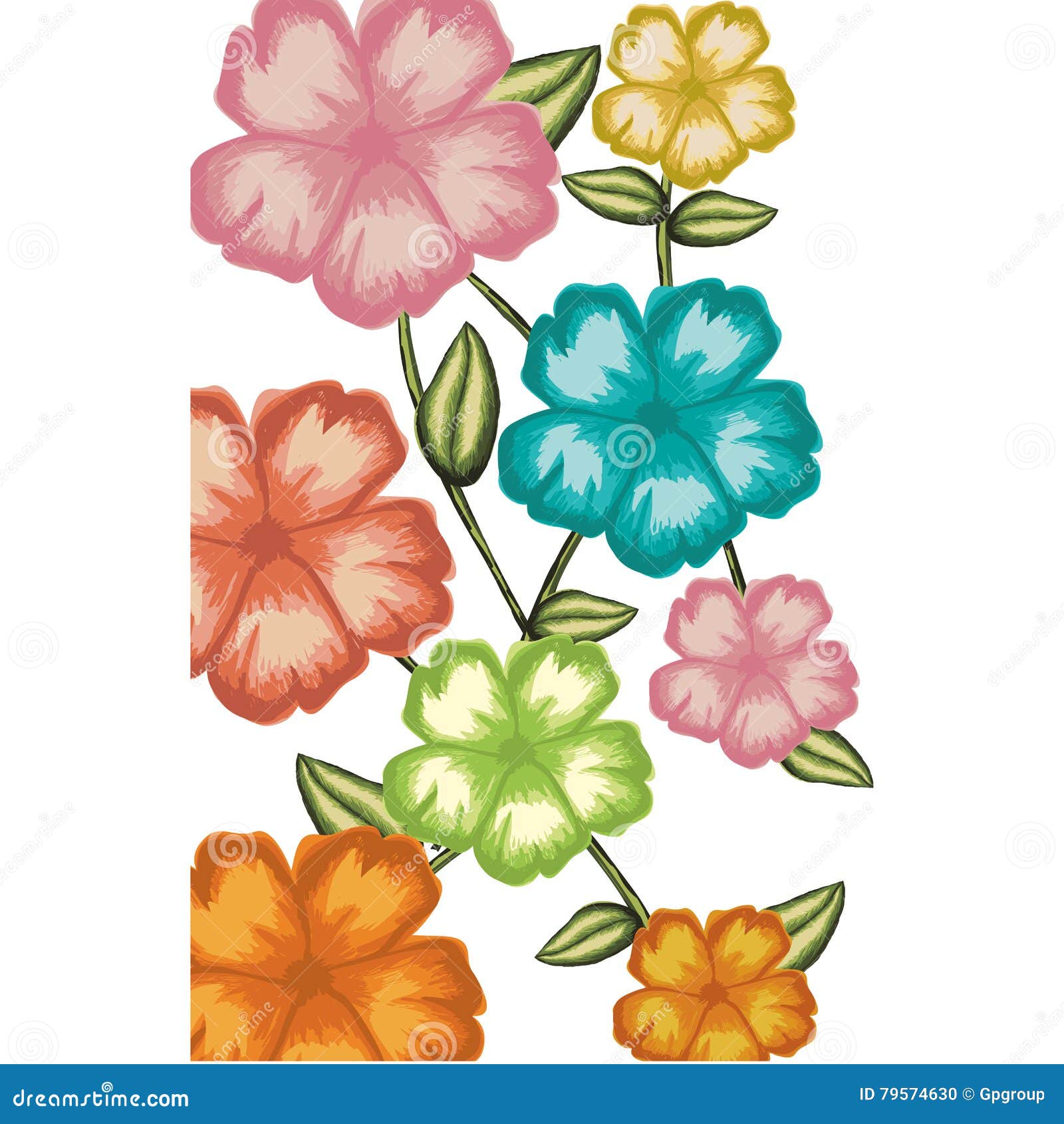 Flower icon image stock vector. Illustration of decor - 79574630