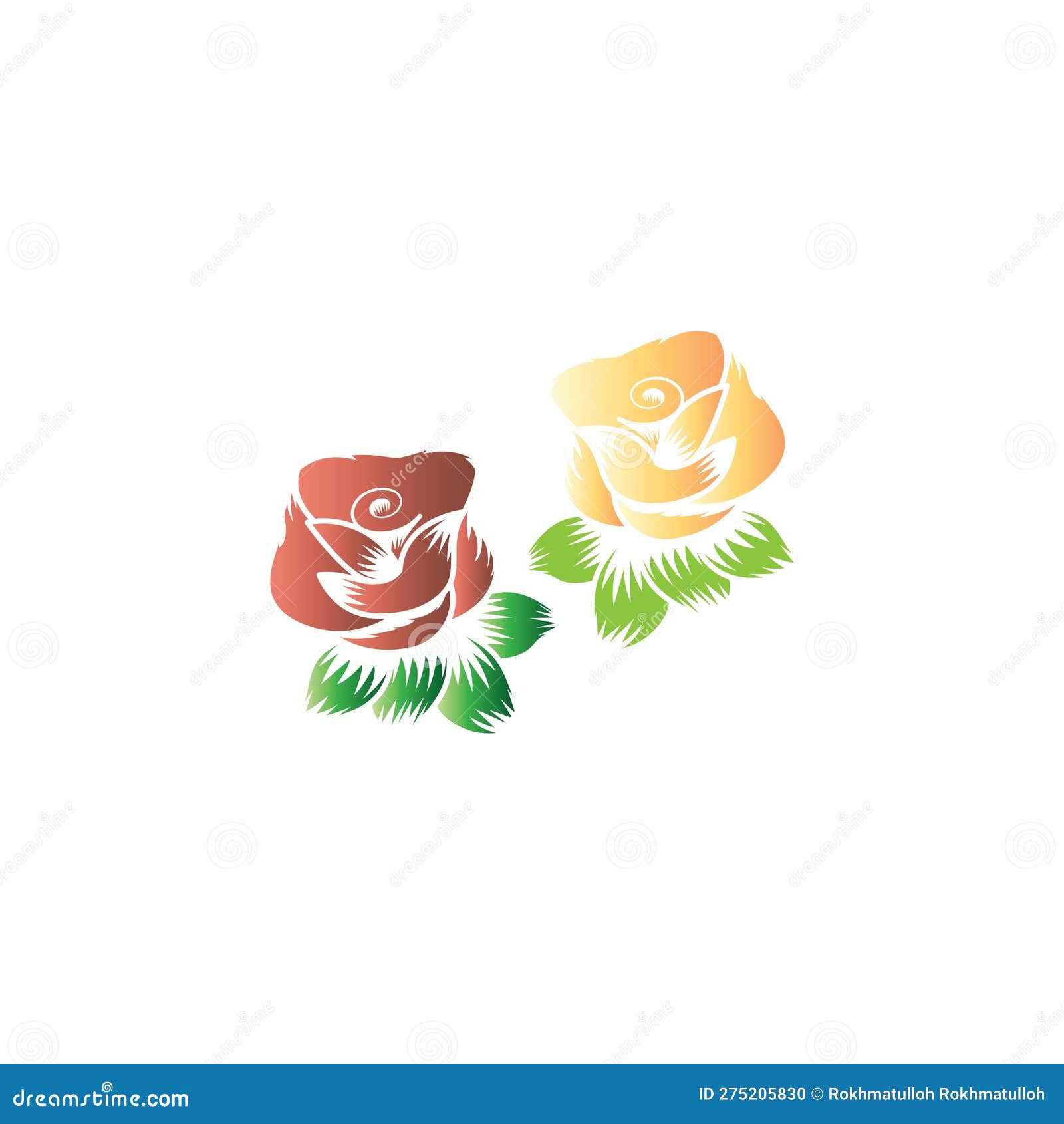 Flower Icon Logo Design Abstract Color Vector Illustration Stock Vector ...