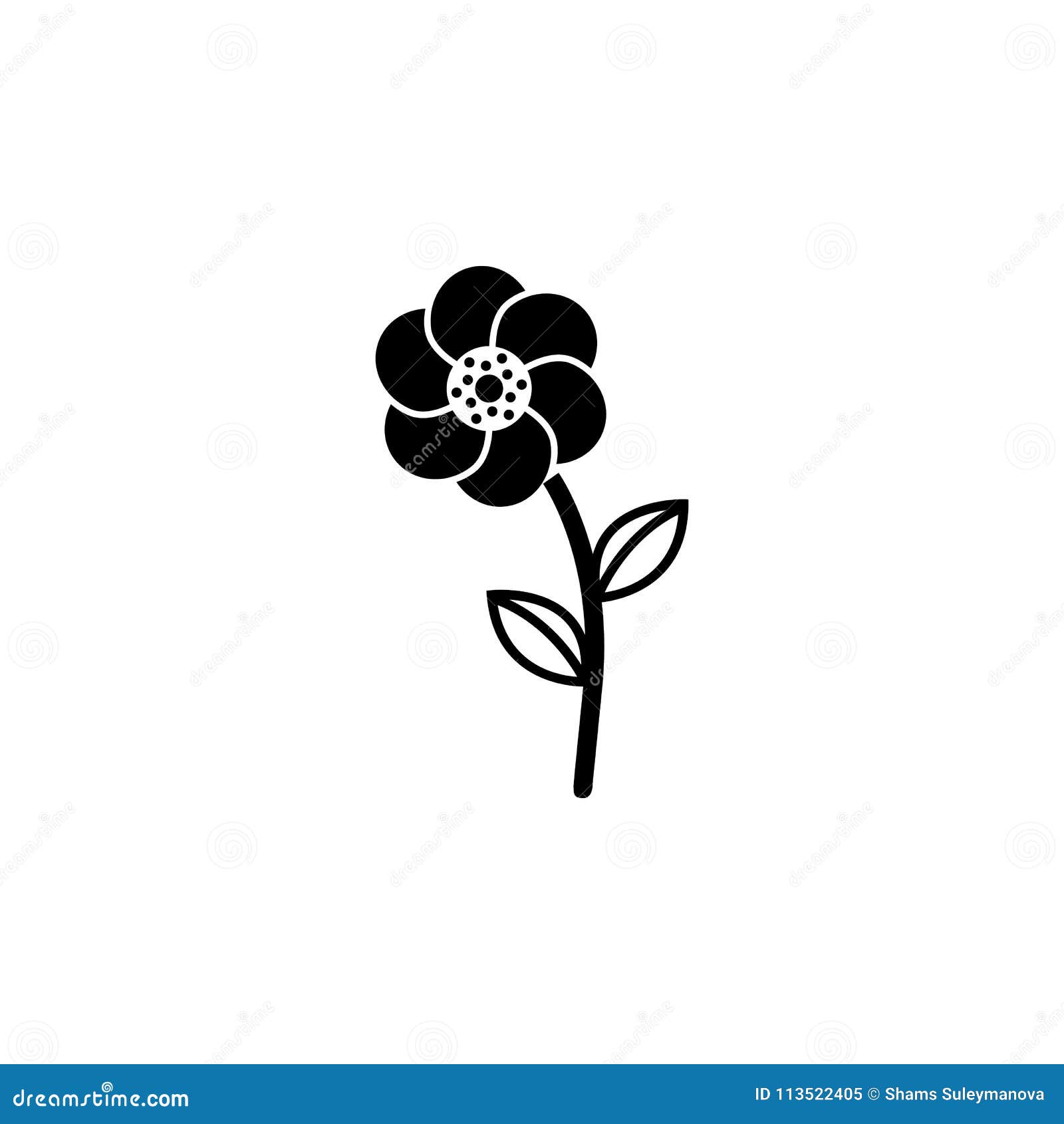 Flower Icon. Simple Element Illustration. Flower Symbol Design Template ...