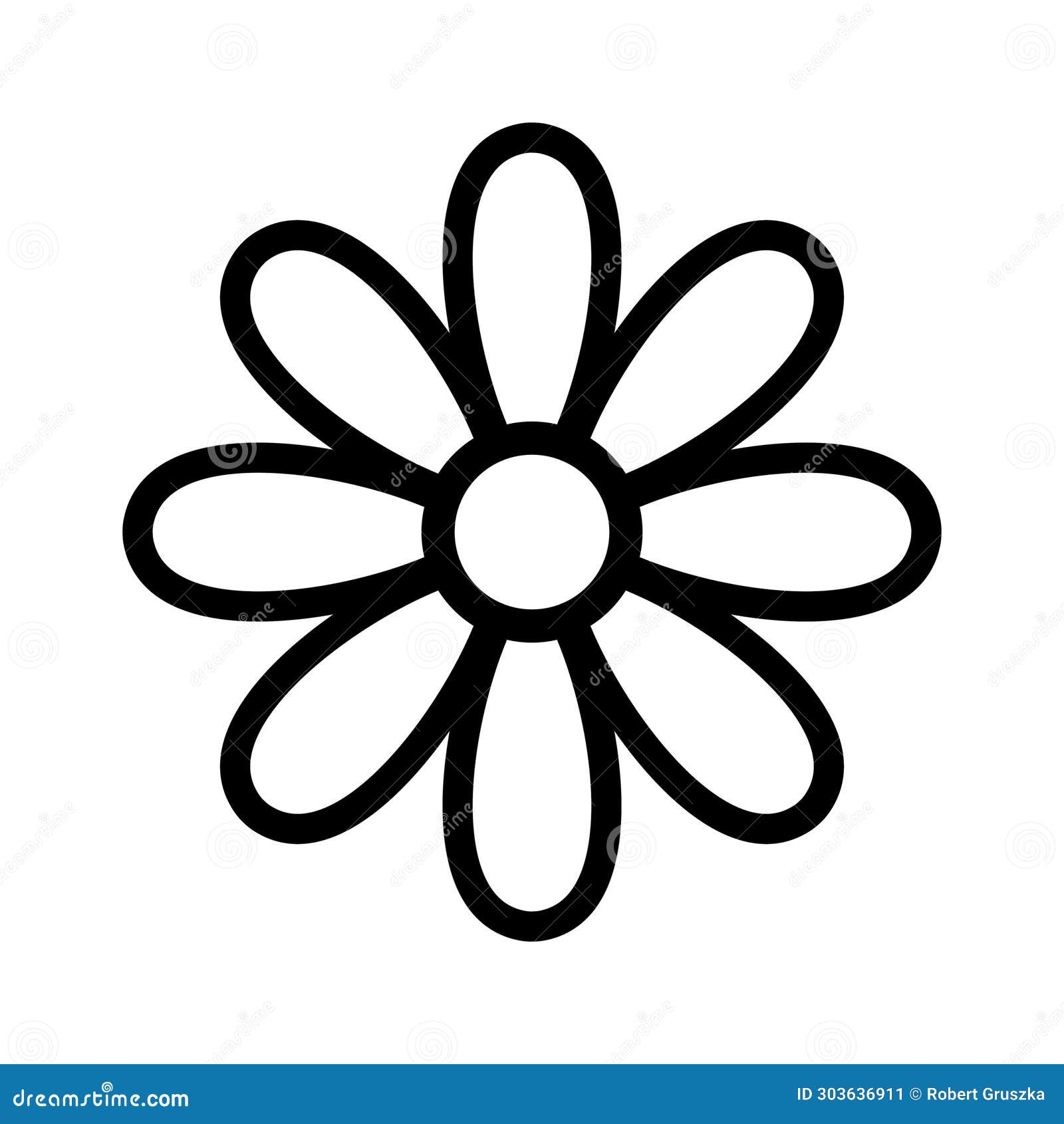 Flower icon stock vector. Illustration of vector, garden - 303636911
