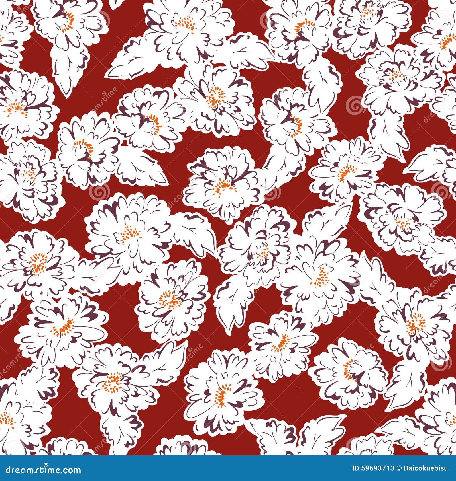 Flower Illustration Pattern Stock Illustration - Illustration of ...