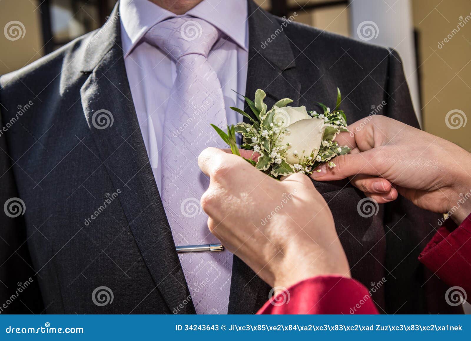 Flower in the lapel stock image. Image of tuxedo, celebration - 34243643