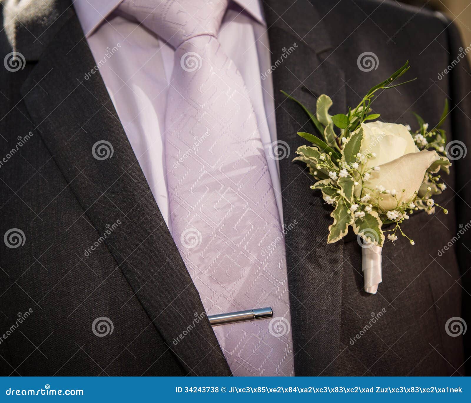 Flower in the lapel stock photo. Image of formal, wear - 34243738