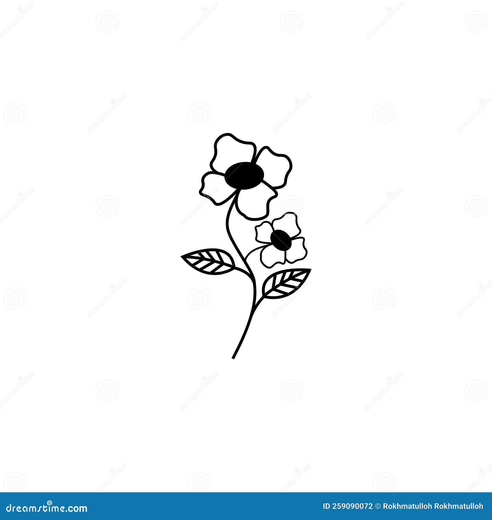 Flower Leaf Icon Design Natural Vector Illustration Stock Vector ...