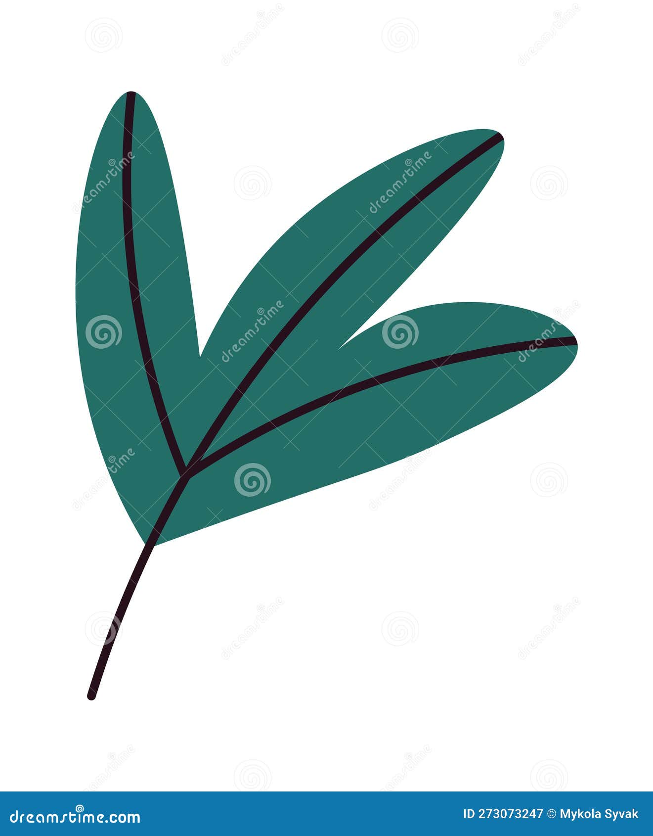 Flower Leaf Icon stock vector. Illustration of abstract - 273073247