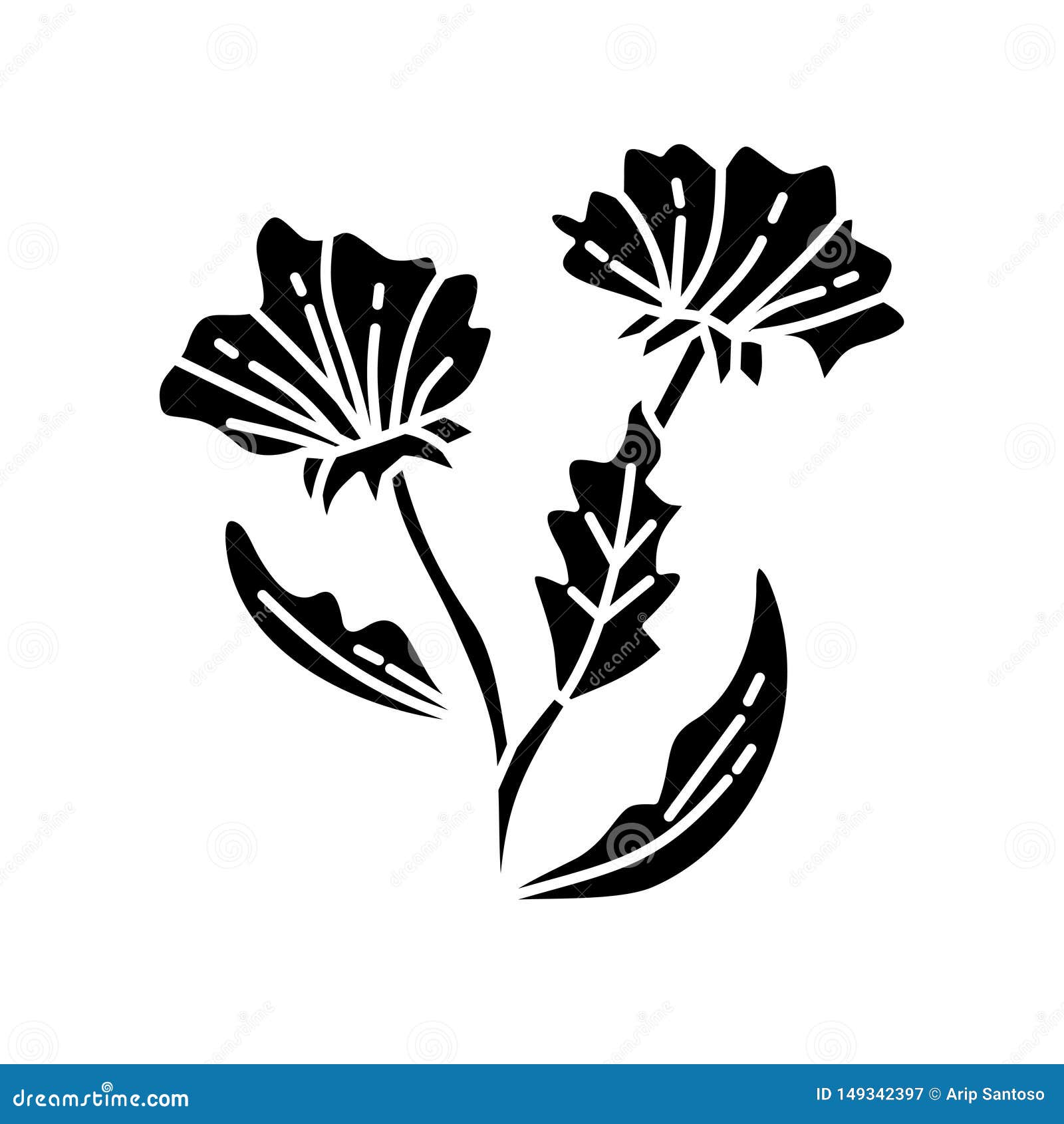 Flower Leaf Illustration Design Template Vector Stock Vector ...