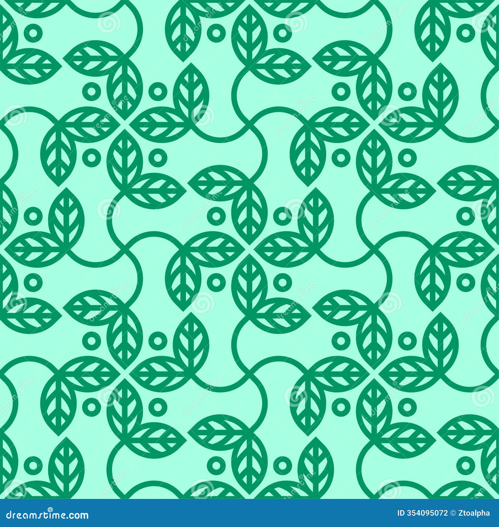 Flower Leaf of Repeating Patterns Stock Illustration - Illustration of ...