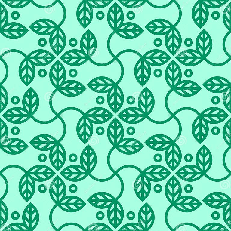 Flower Leaf of Repeating Patterns Stock Illustration - Illustration of ...