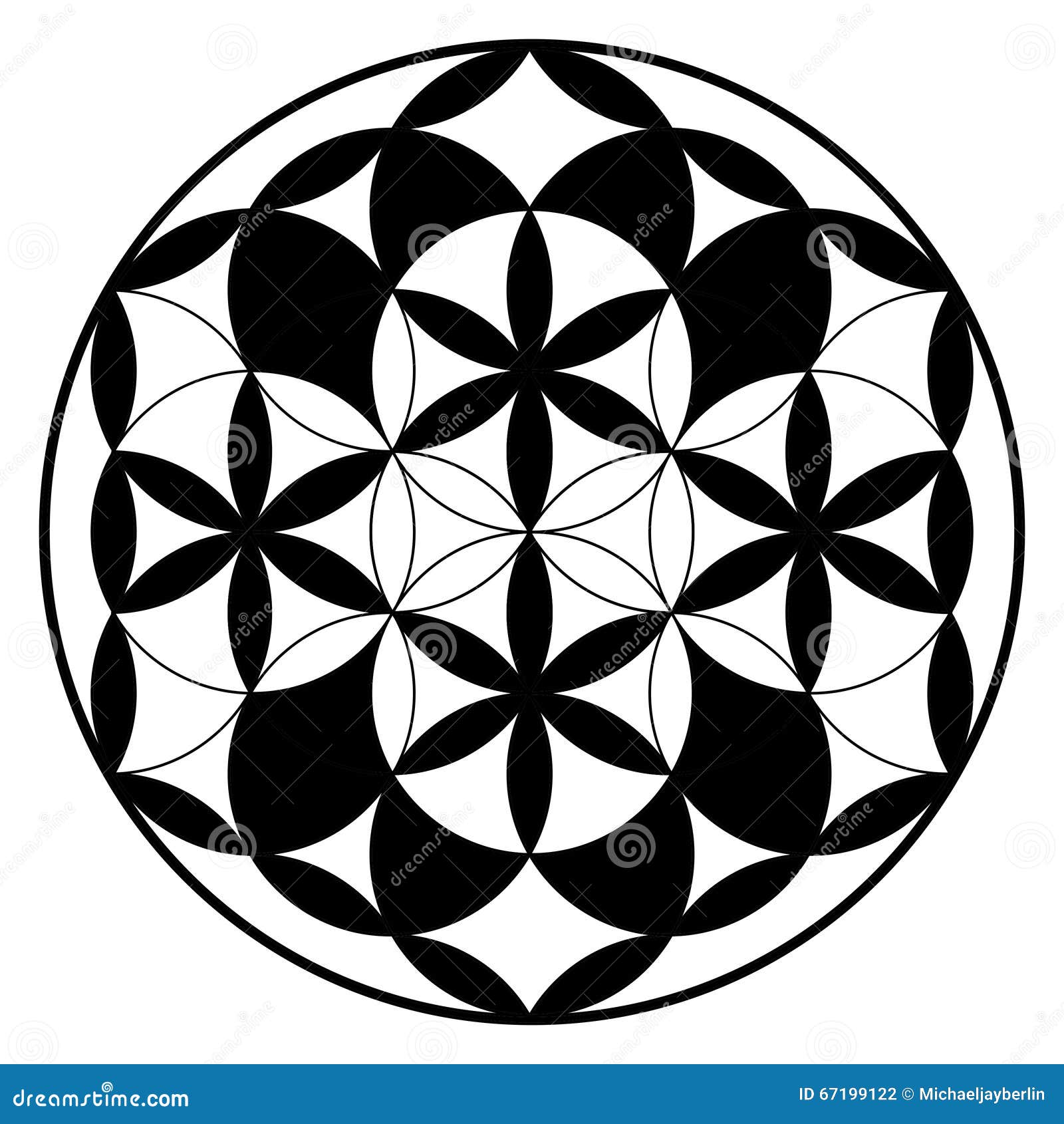 Flower of Life, Buddhism Chakra Illustration Stock Illustration ...