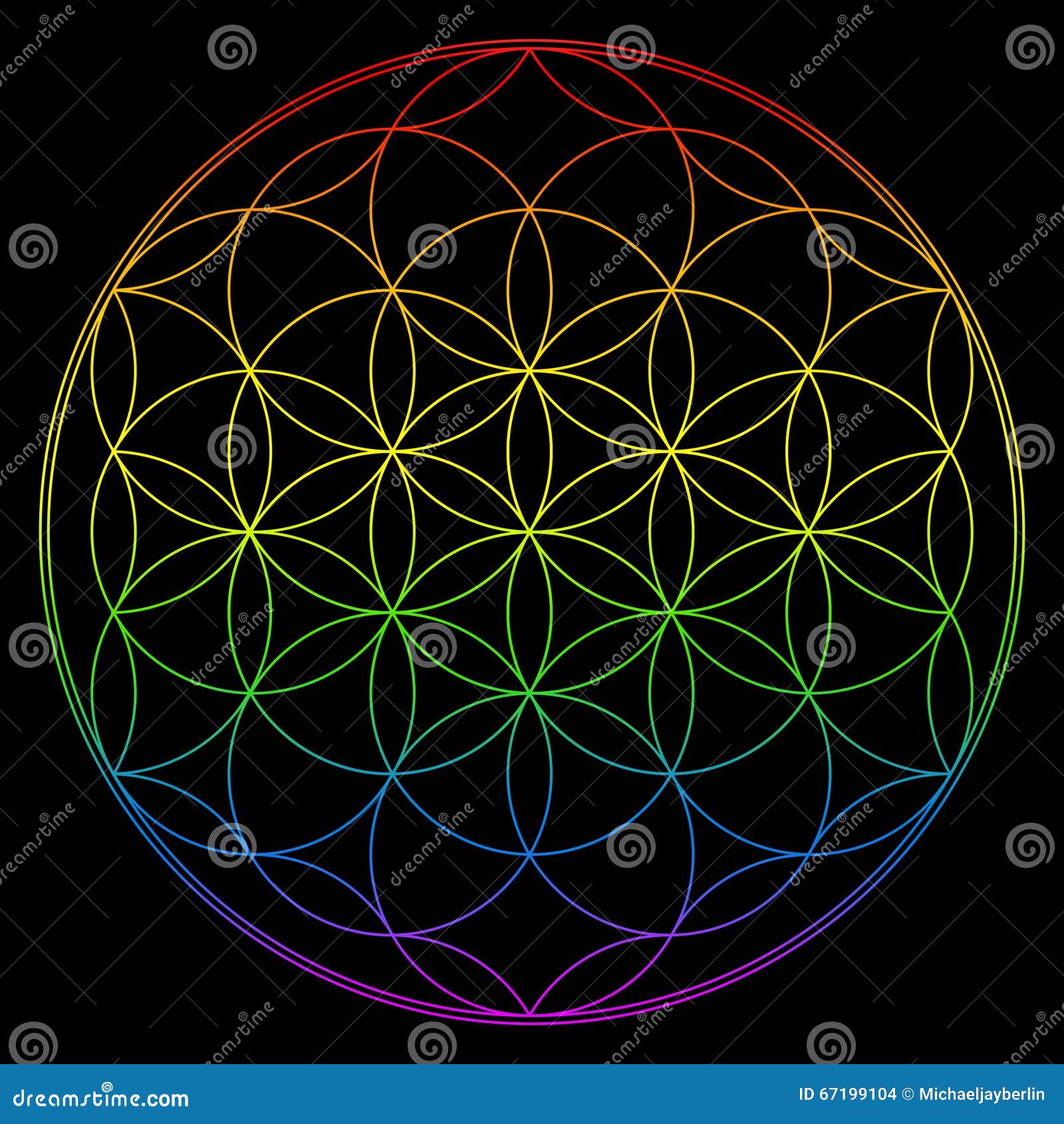 Flower of Life, Buddhism Chakra Illustration Stock Illustration ...