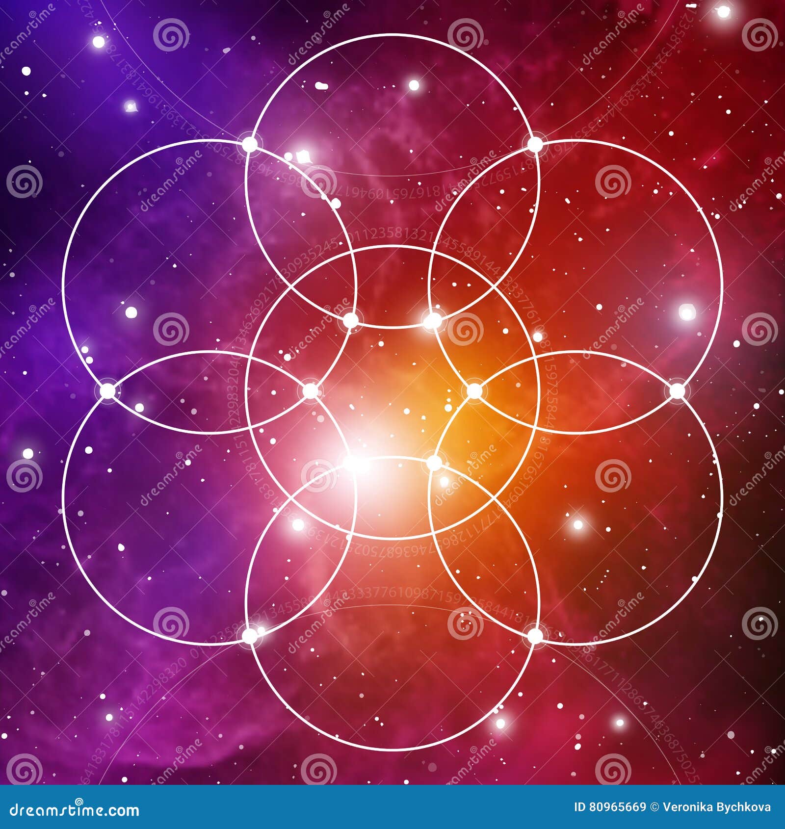 Interlocking Circles, Rings. Infinite Symbol Or Logo With Differ Vector ...