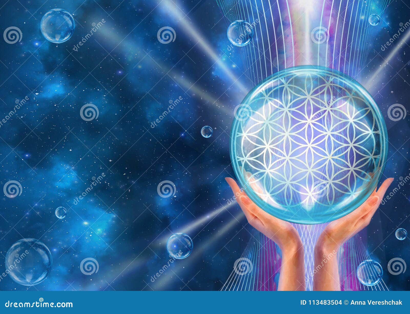 Flower of Life. the Pattern of Creation. Stock Illustration ...