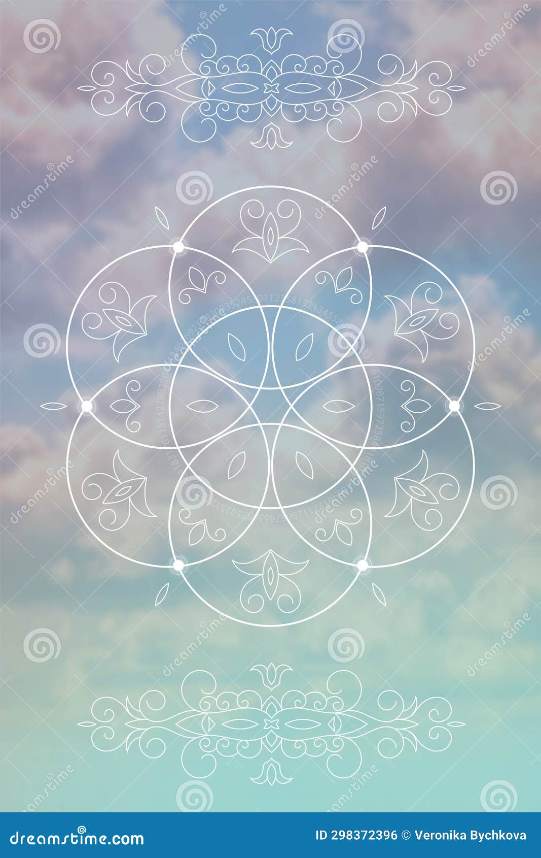 Flower of Life. Tree of Life Stock Vector - Illustration of merkaba ...