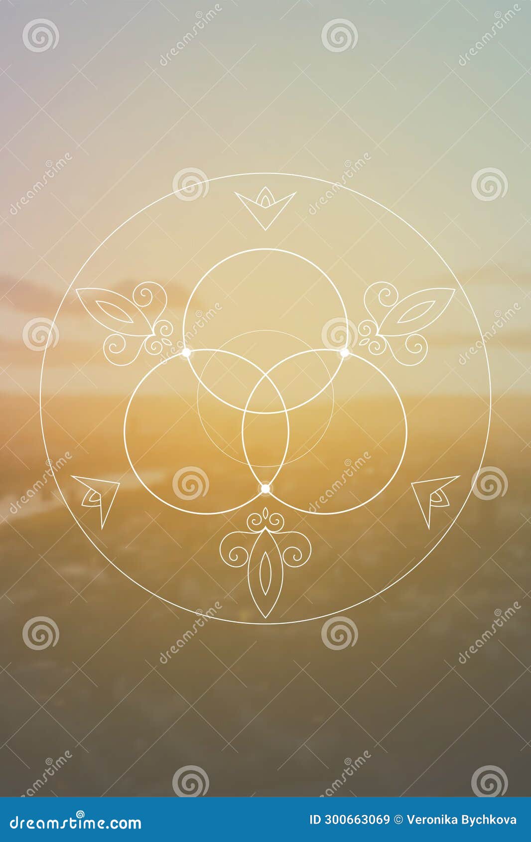 Flower of Life. Tree of Life Stock Illustration - Illustration of tree ...