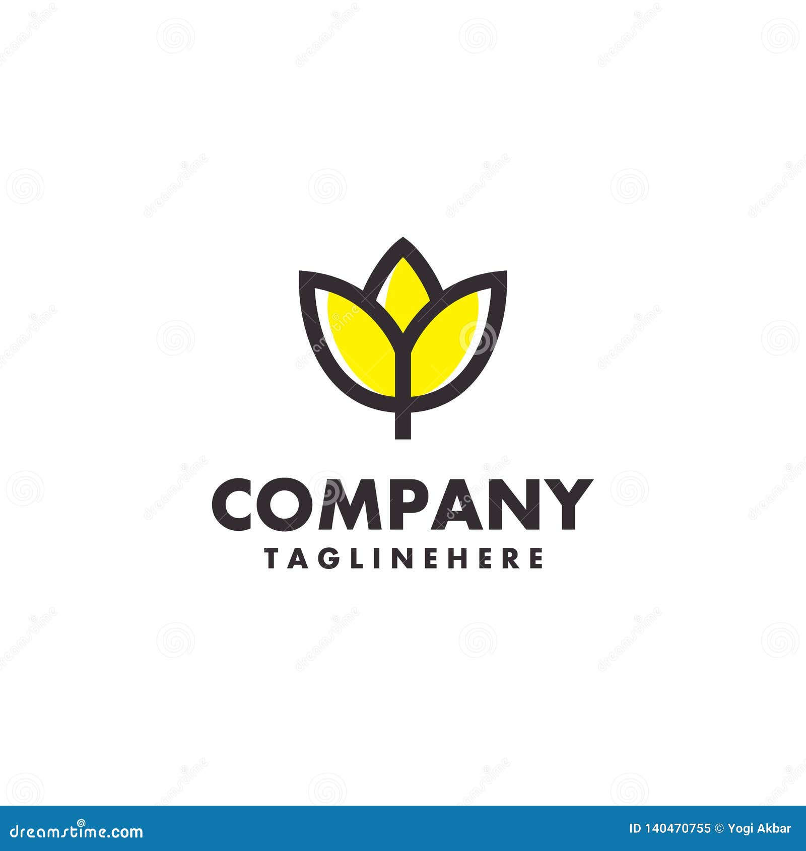 Flower lilly Logo stock vector. Illustration of bloom - 140470755