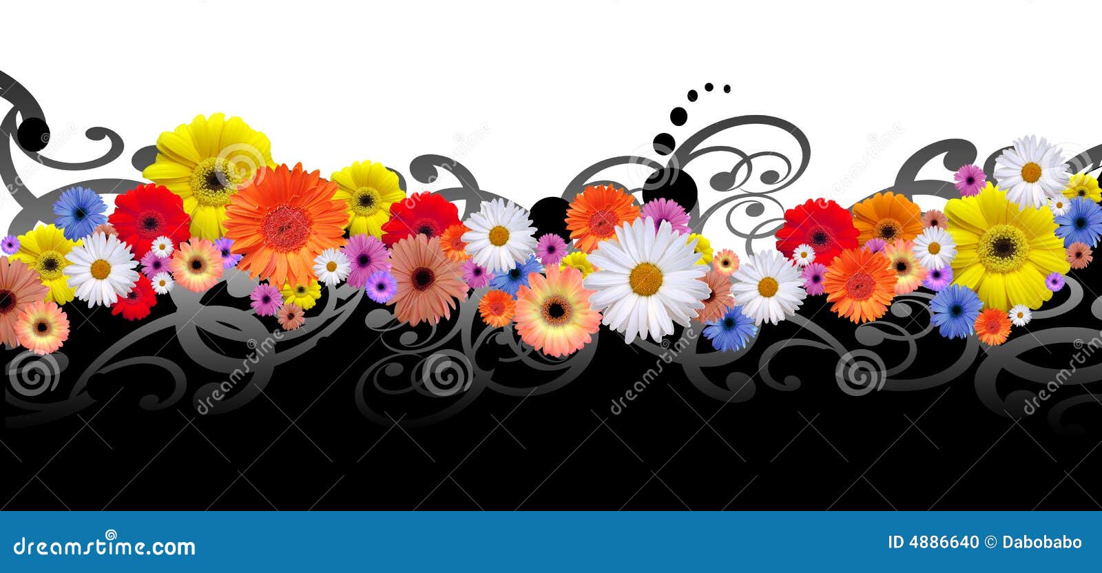 Flower line stock illustration. Illustration of stylized - 4886640