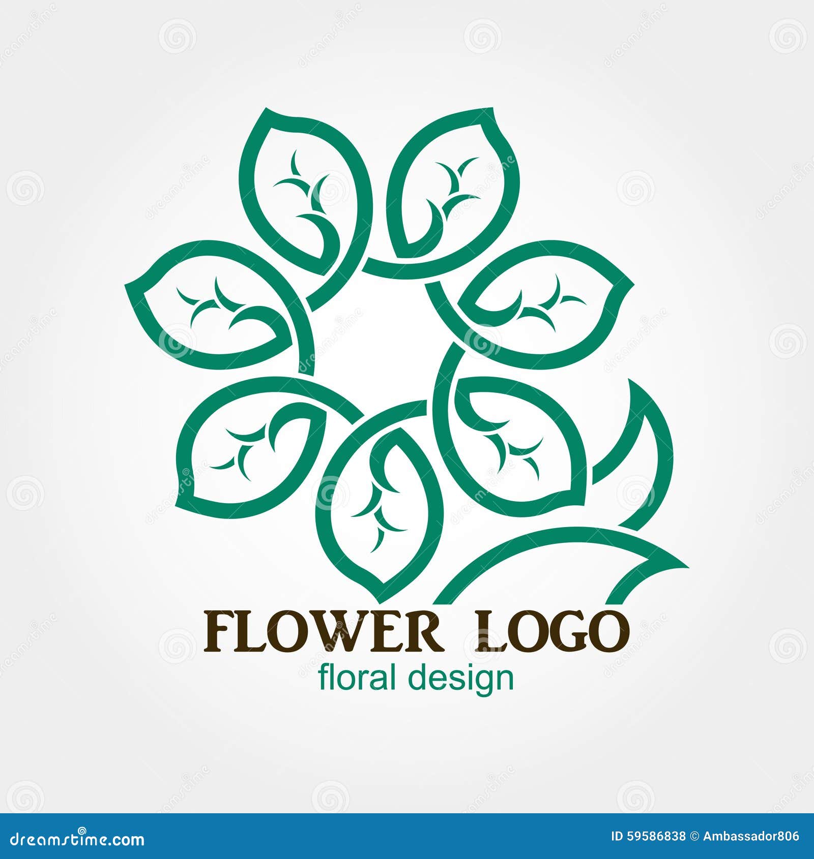 Flower Logo, Abstract, Geometric Shape, Business Stock Vector ...