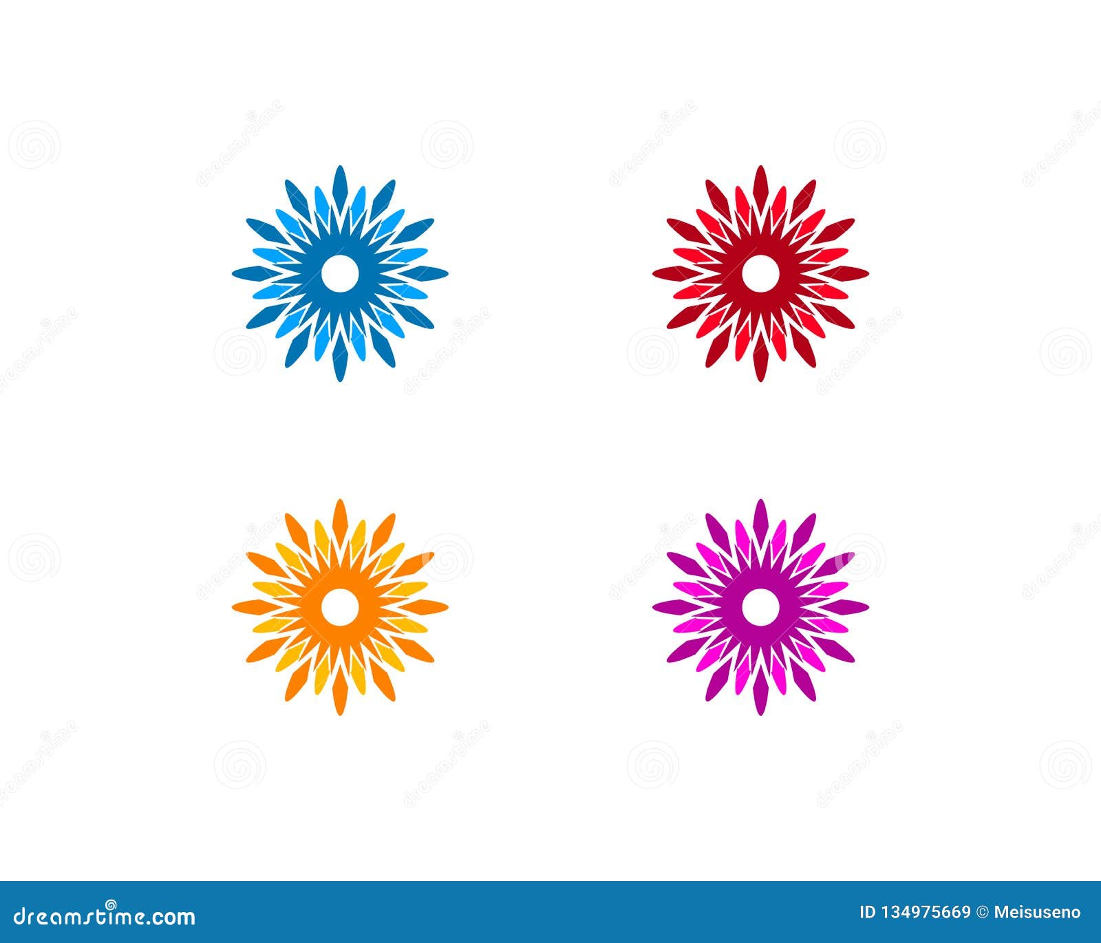 Flower Logo Icon Vector Template Stock Vector - Illustration of product ...