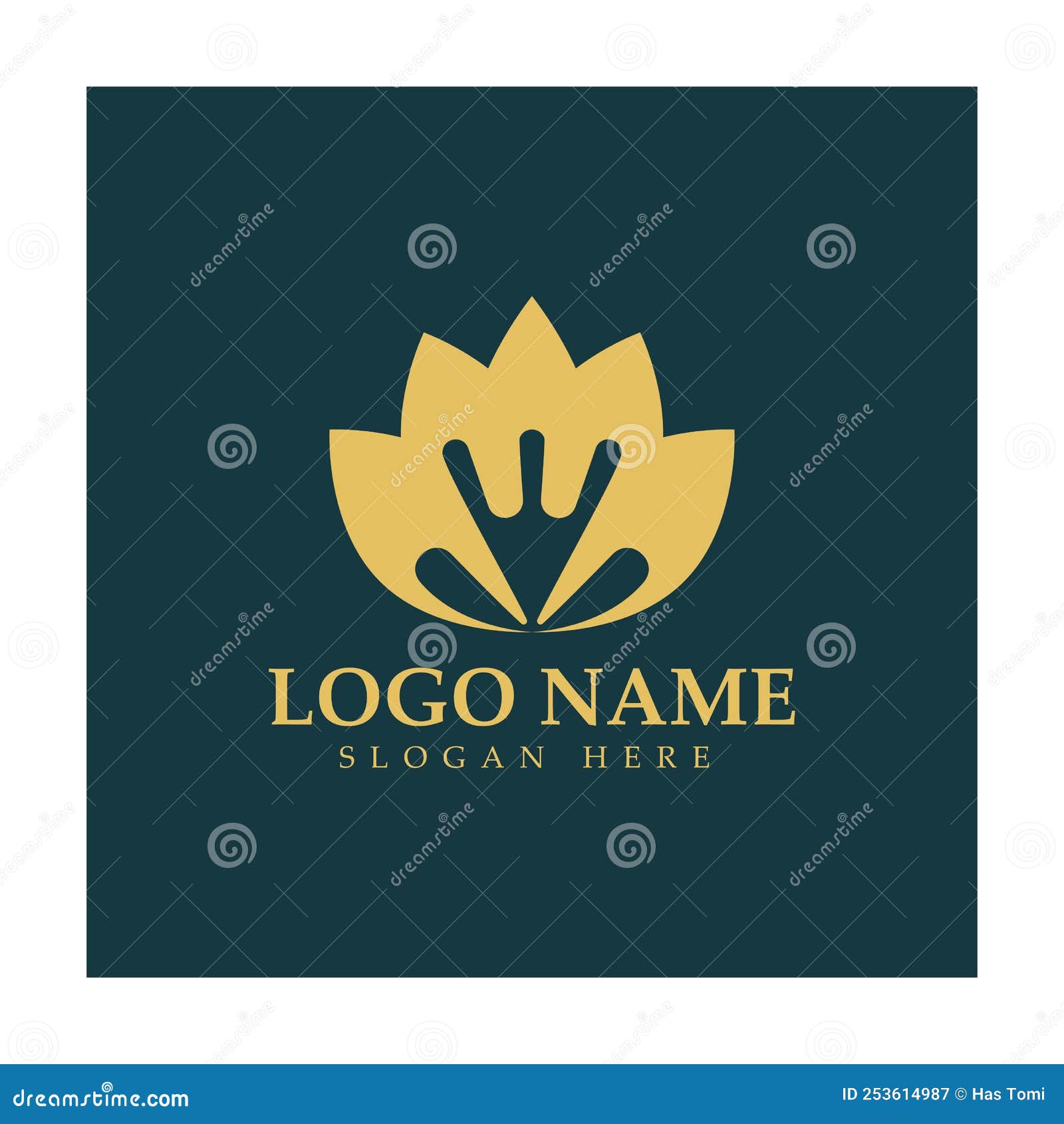 Flower Logo Vector Illustration Design Template Stock Vector ...