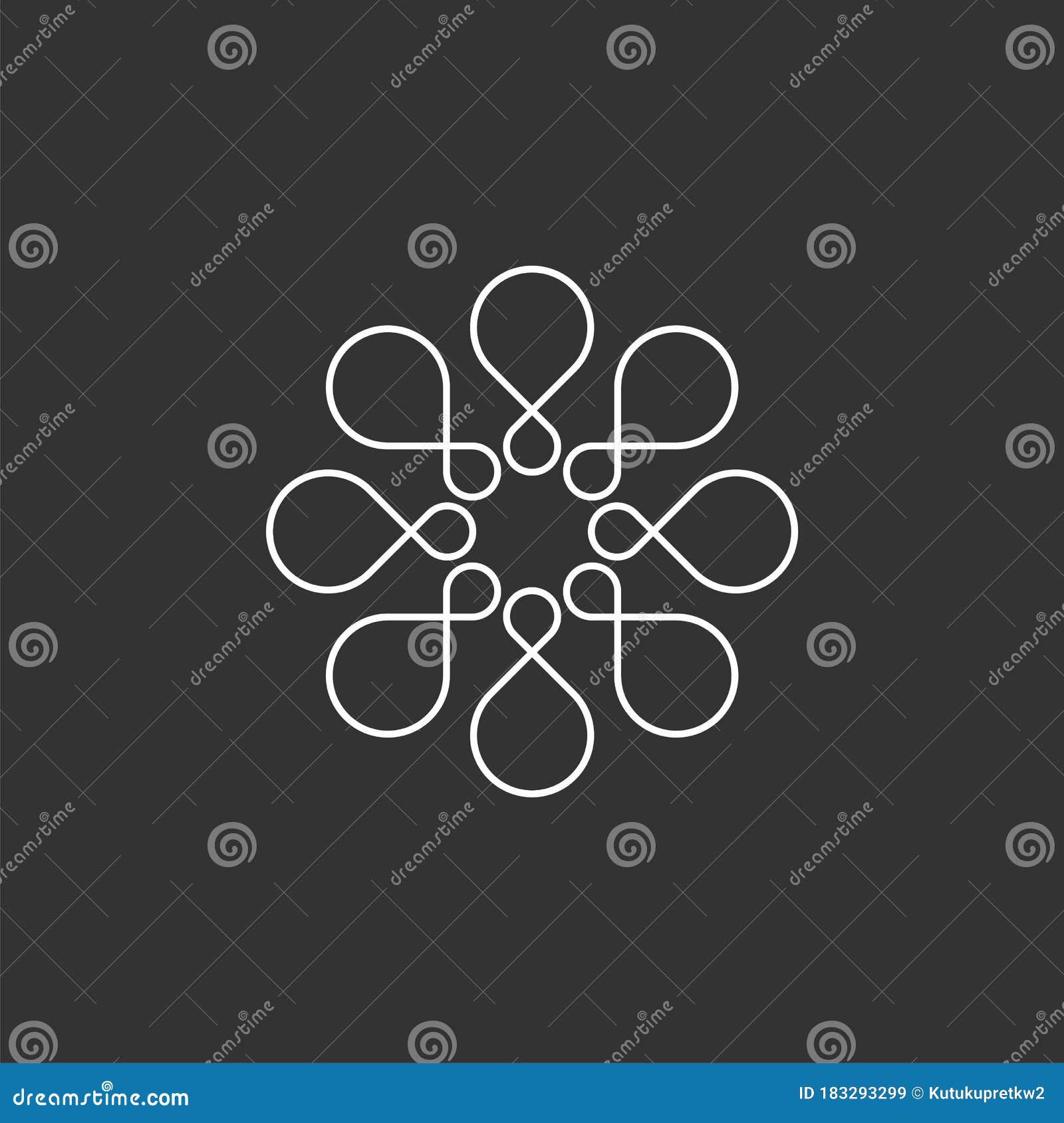 Flower Loop Logo Template Illustration Design. Vector EPS 10 Stock ...