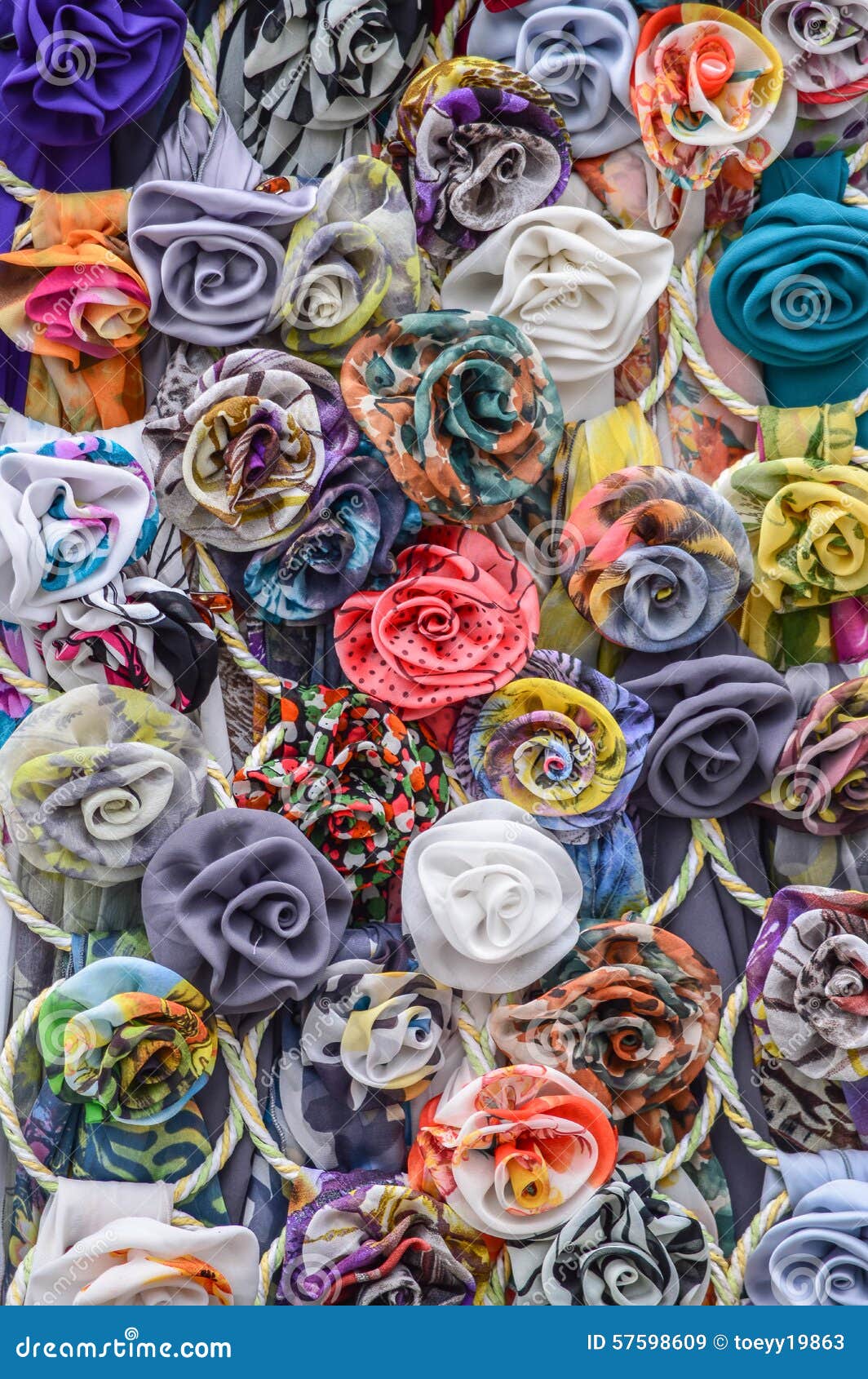 Flower made by cloth stock image. Image of decorative - 57598609