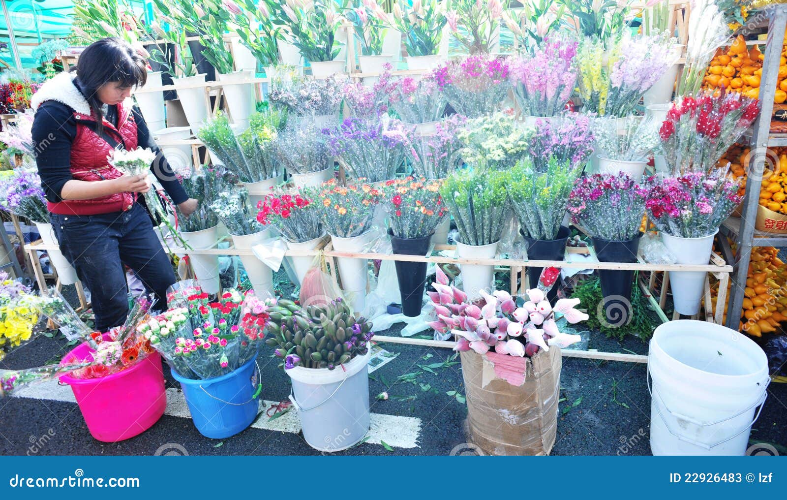 Flower Market in Spring Festival Editorial Stock Photo - Image of ...