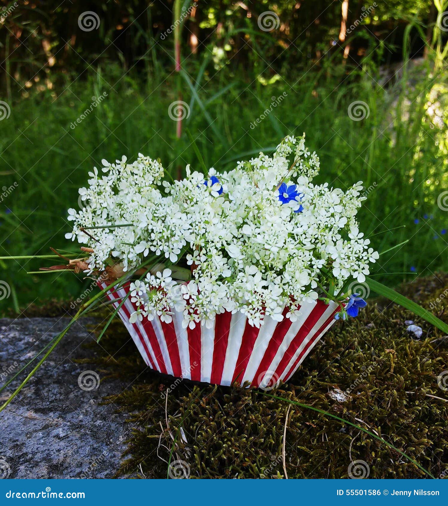 Flower Muffin stock photo. Image of bakery, flower, green - 55501586