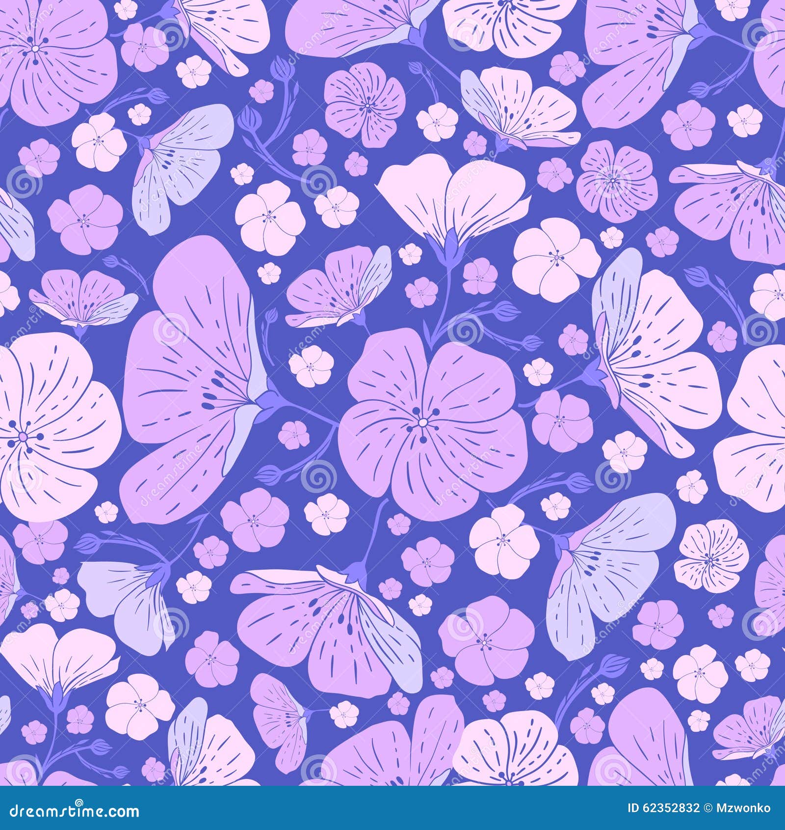 Flower nature pattern stock vector. Illustration of cute - 62352832