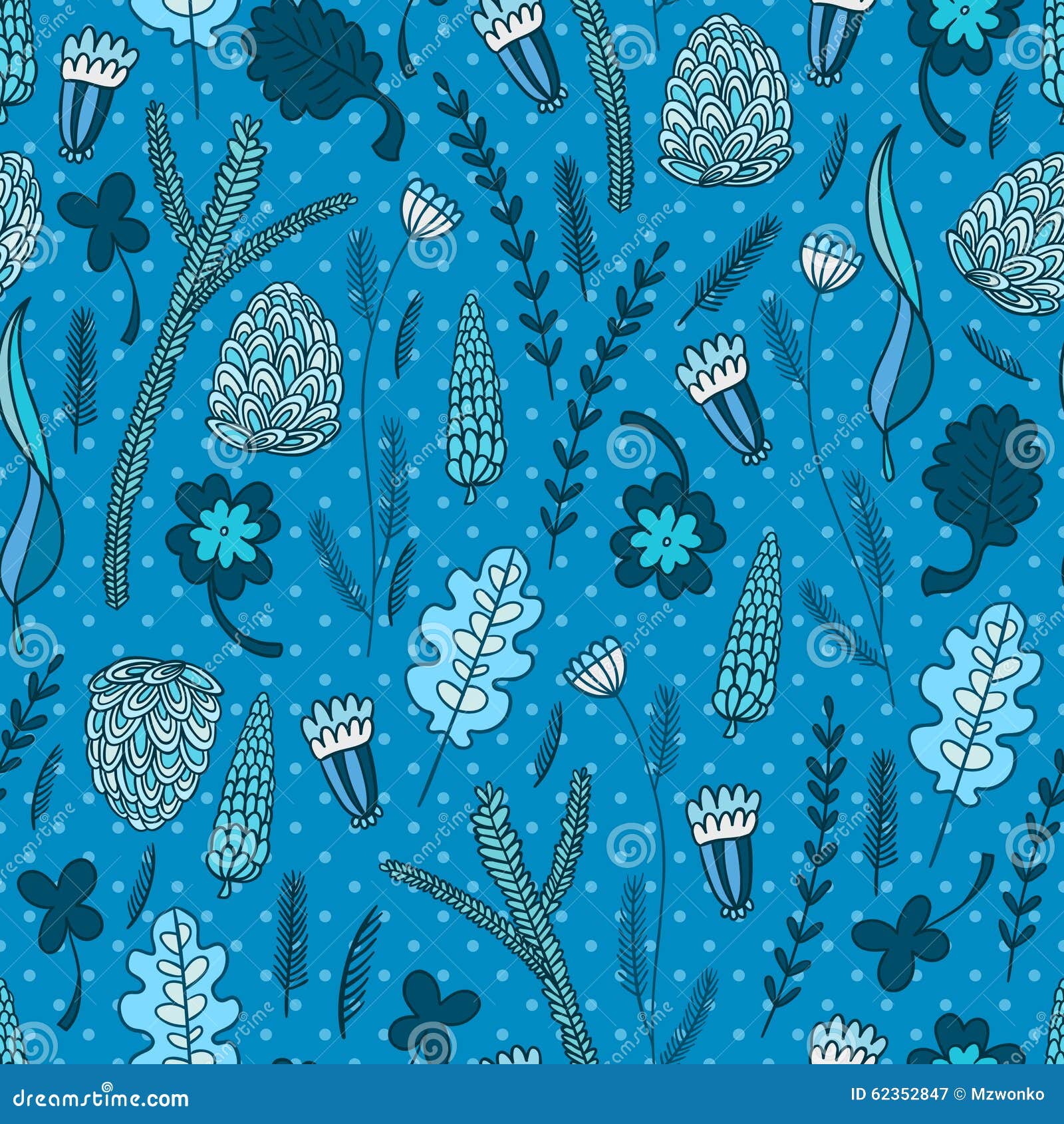 Flower nature pattern stock vector. Illustration of fashion - 62352847