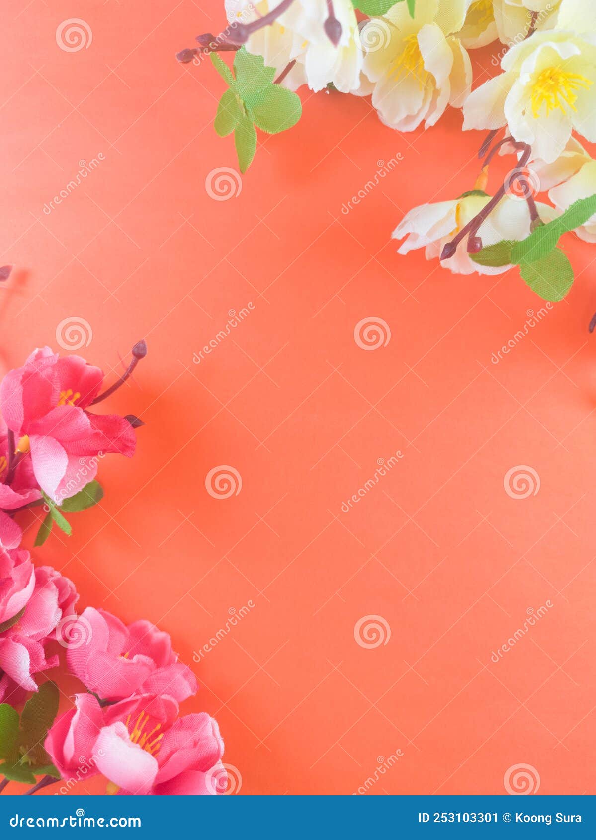 The Flower on the Note Paper. Stock Image - Image of note, orange ...