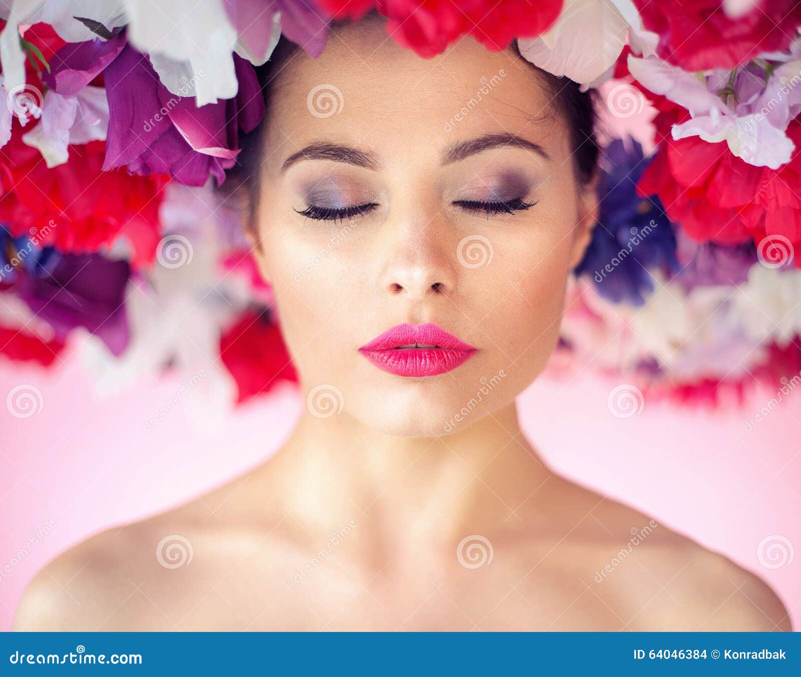 Flower Nymph with a Perfect Clean Complexion Stock Photo - Image of ...