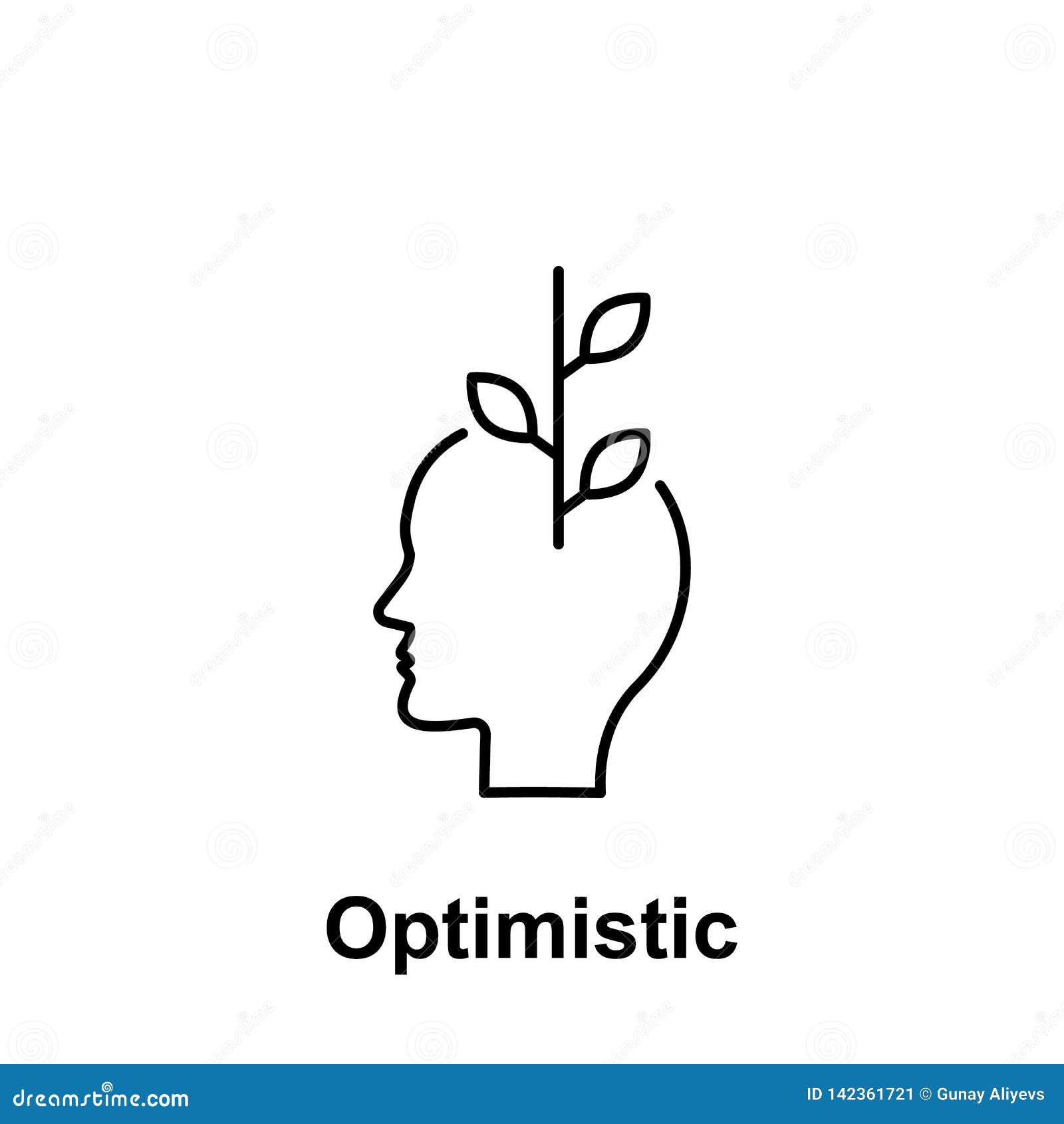 Flower, Optimistic, Head Icon. Element of Creative Thinkin Icon Witn ...