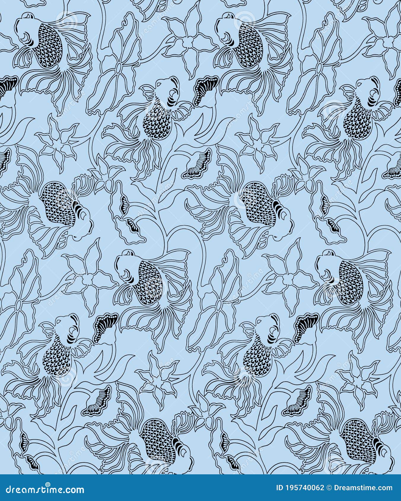 Flower Outline Seamless Geometric Pattern Background Stock Illustration ...