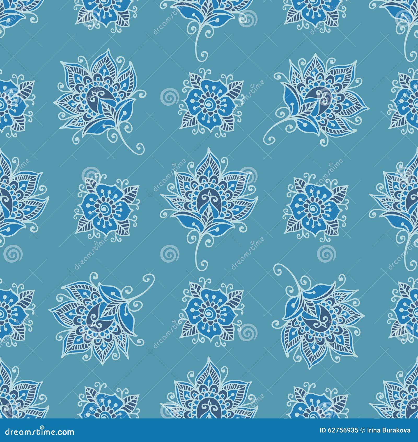 Flower paisley pattern stock vector. Illustration of flower - 62756935