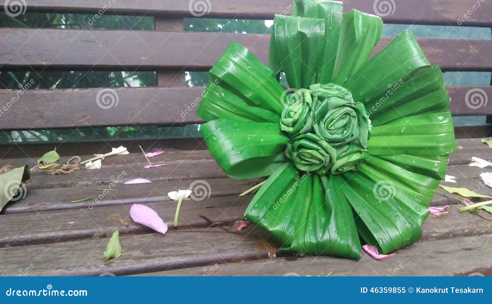 Pandan Leaf Roses for Valentine Stock Image - Image of handcraft ...