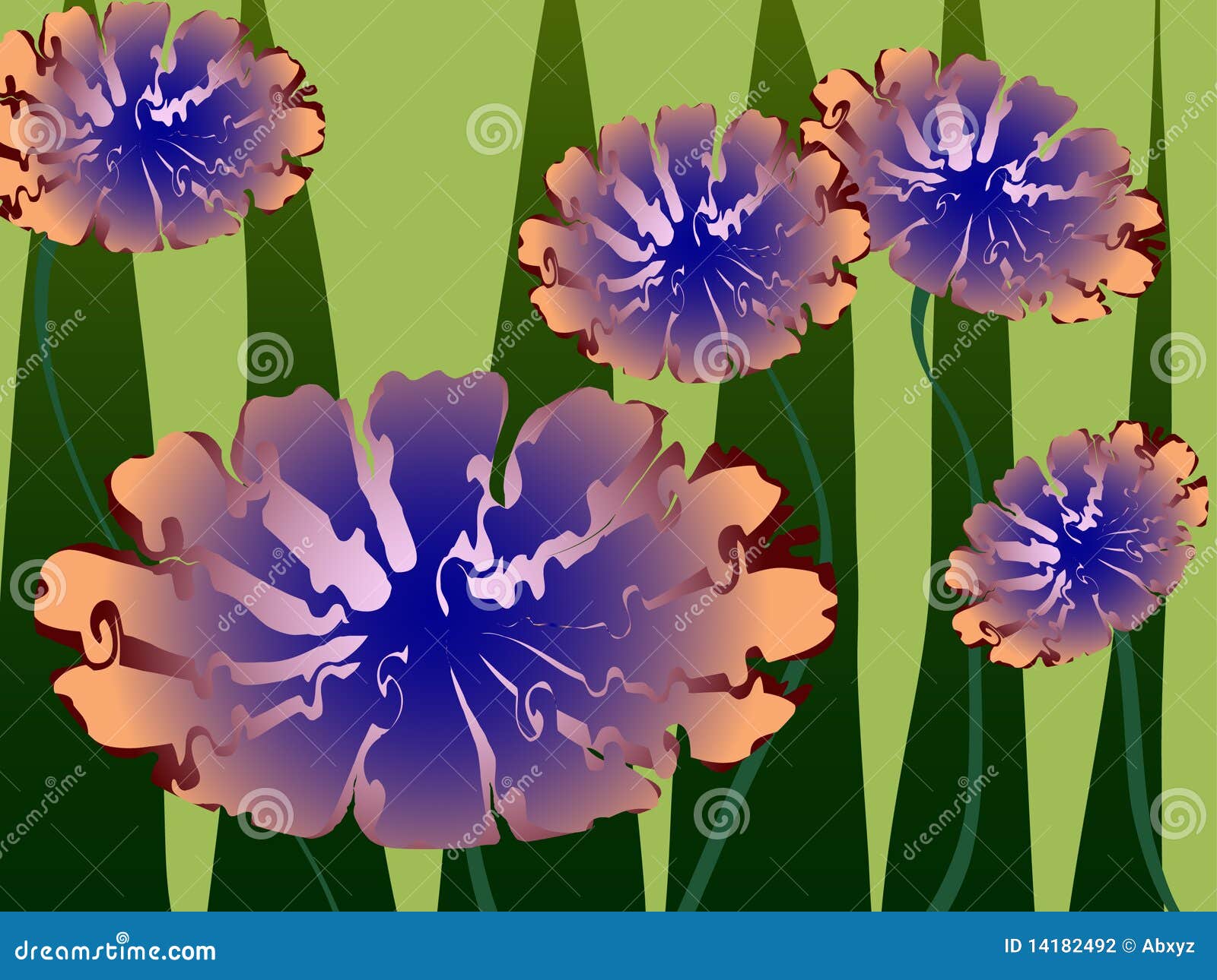 Flower patch detail stock vector. Illustration of patch - 14182492