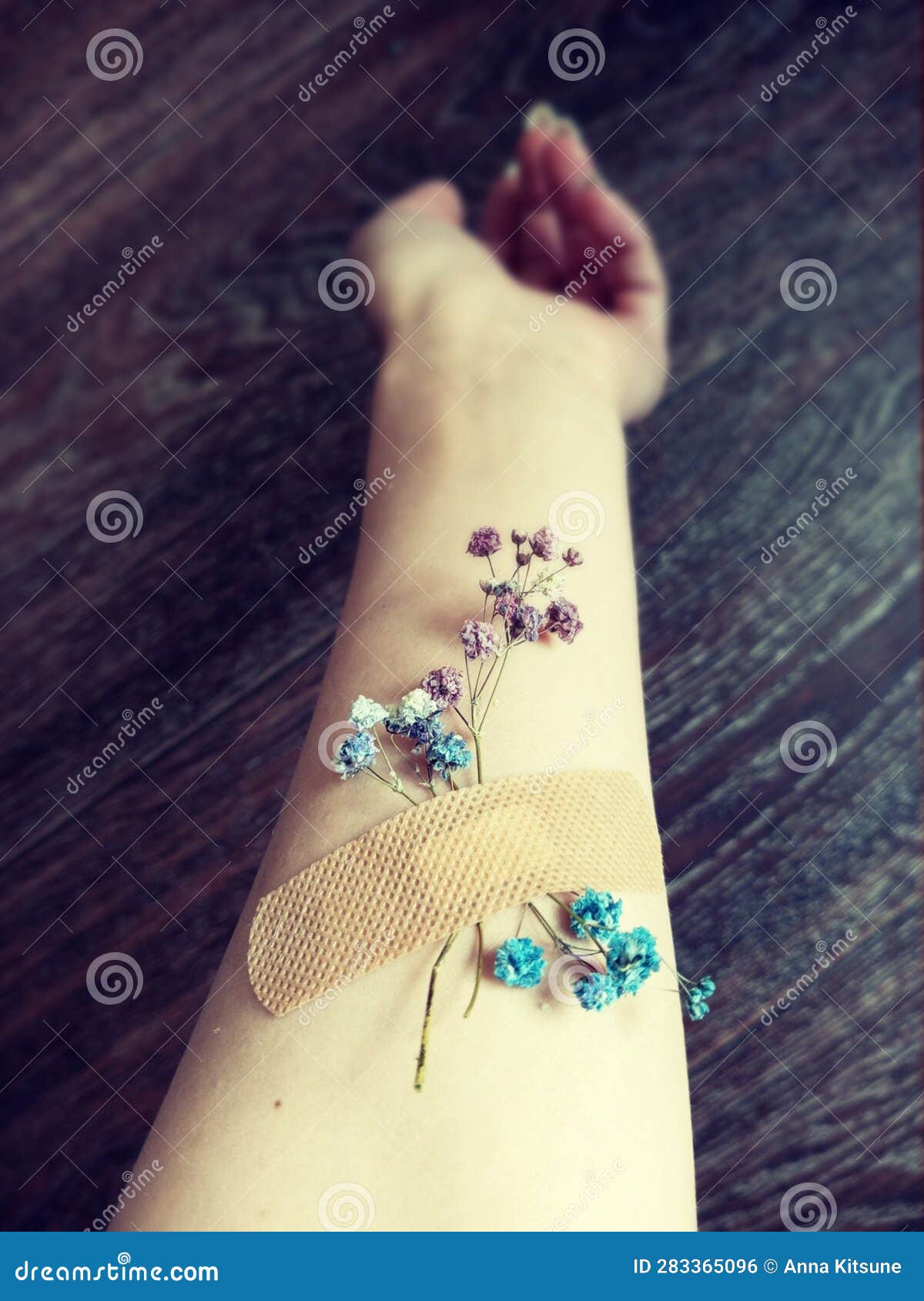 Flower Patch Health and Safety, Hand Stock Photo - Image of patch ...