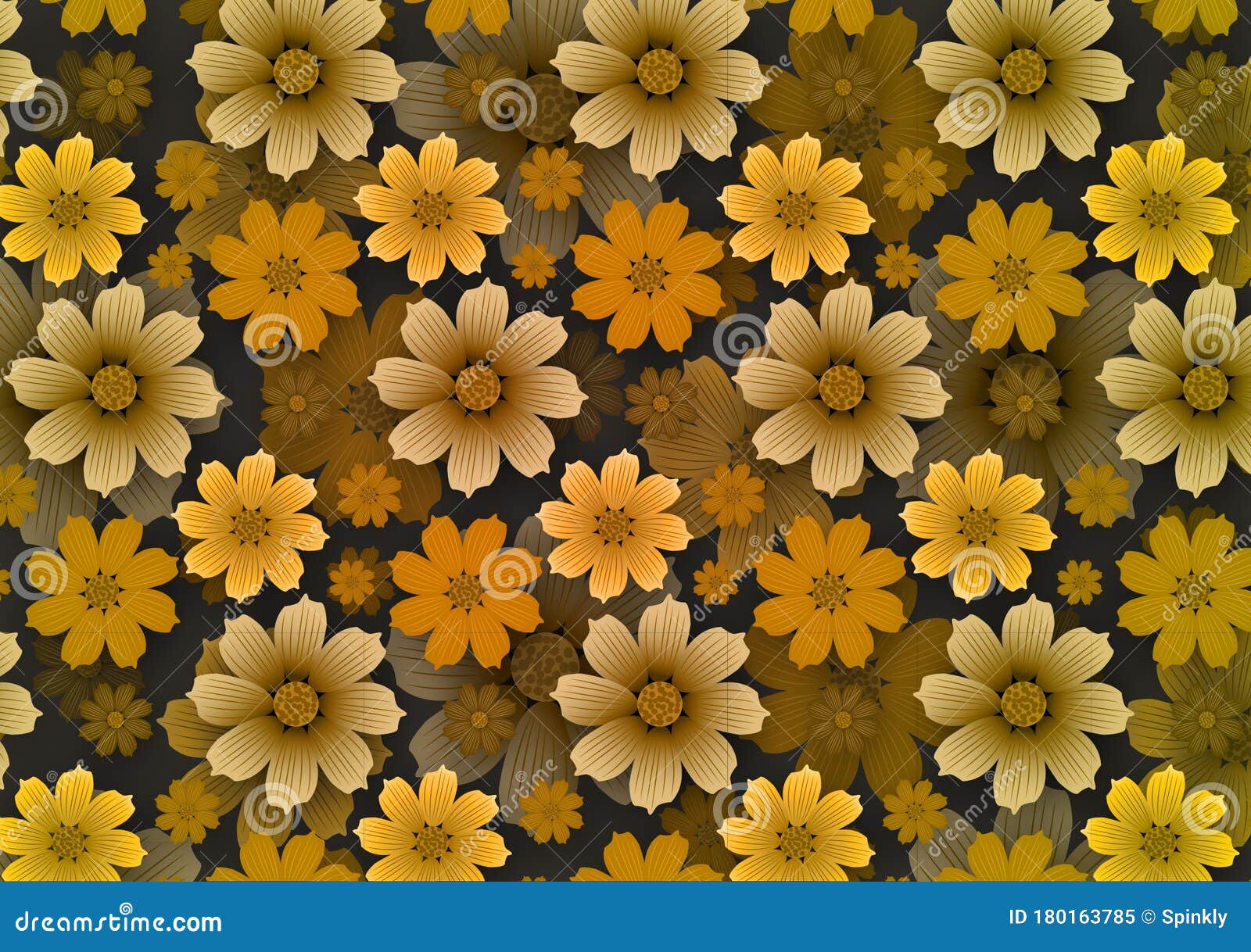 Flower Pattern Background Wallpaper for Design Layout Stock ...