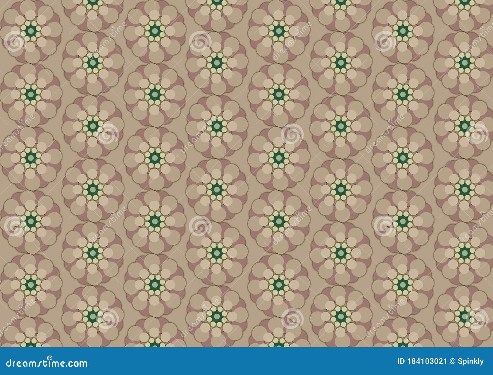 Flower Pattern Background Design for Design Layouts Stock Illustration ...