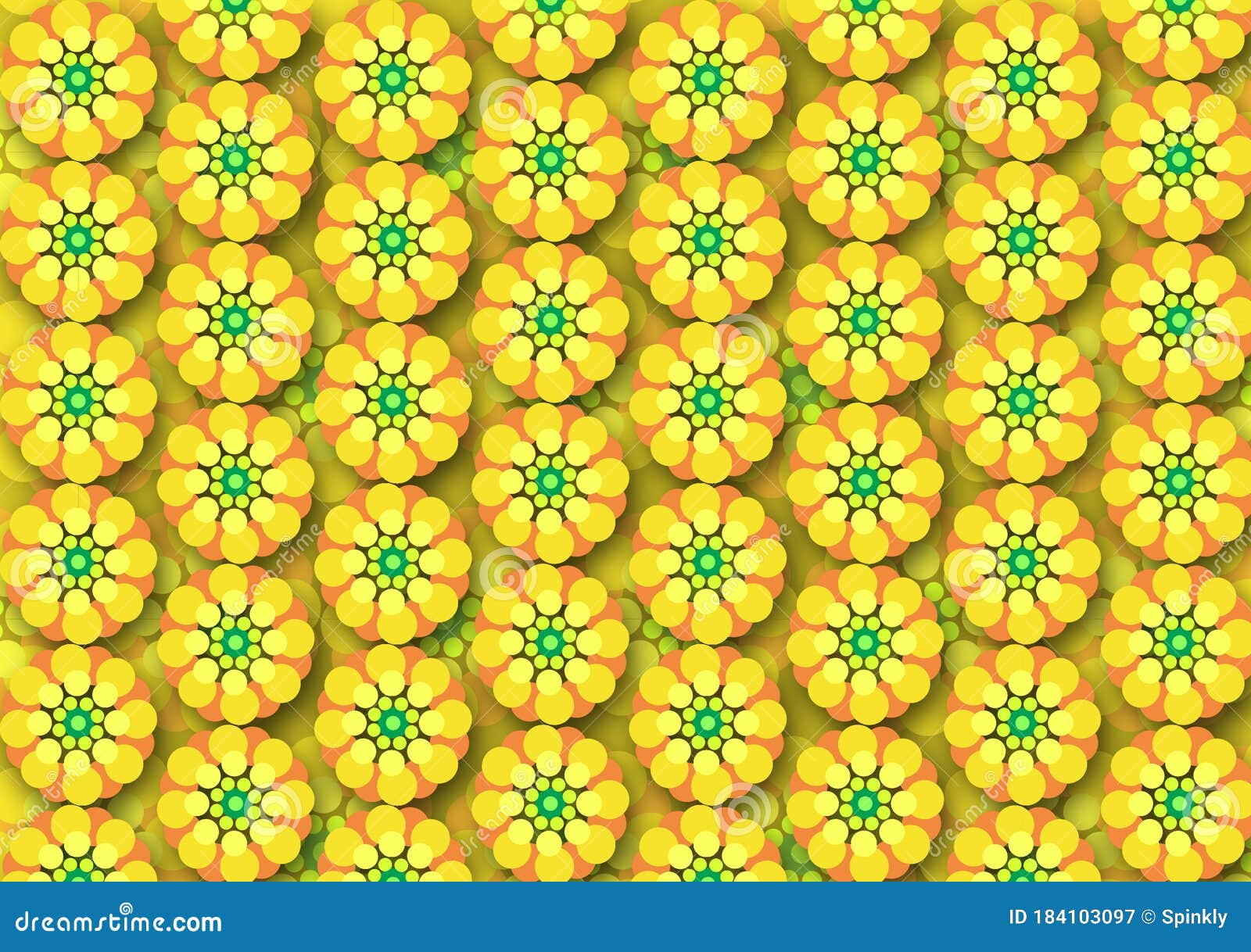 Flower Pattern Background Design for Design Layouts Stock Illustration ...