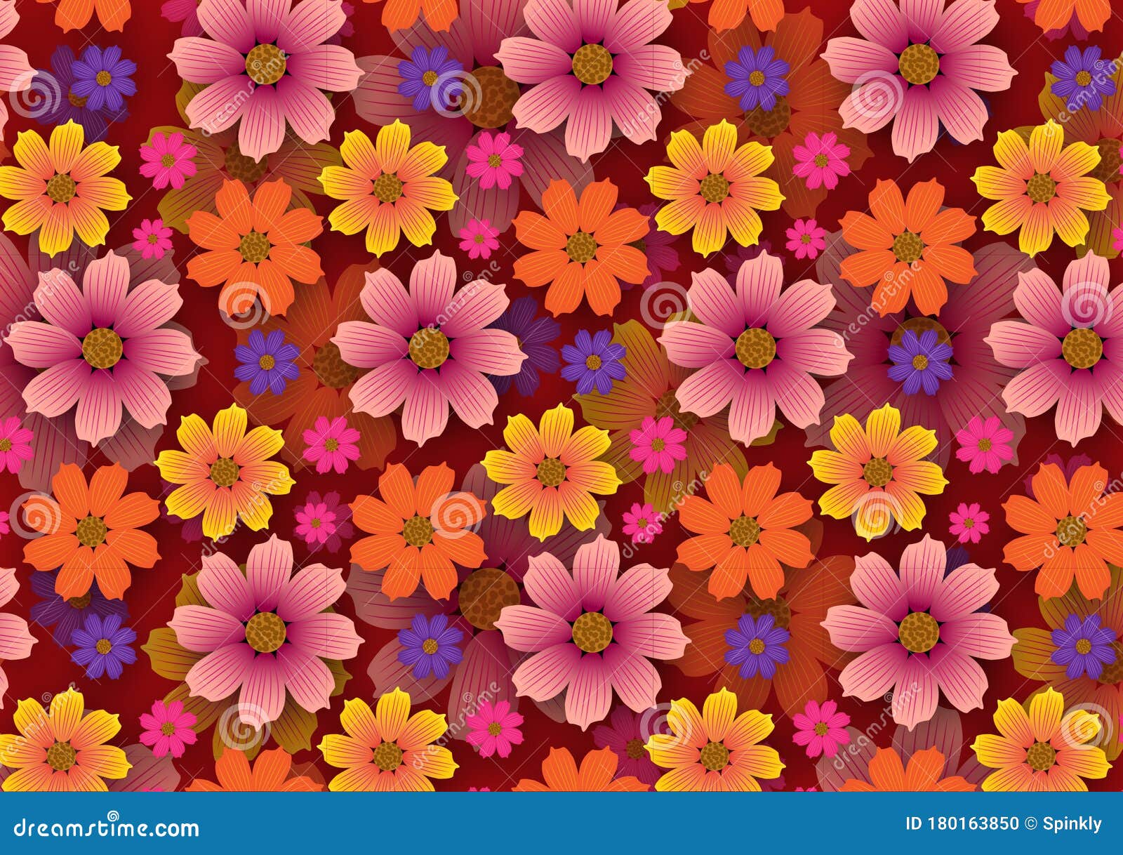 Flower Pattern Background Wallpaper for Design Layout Stock ...
