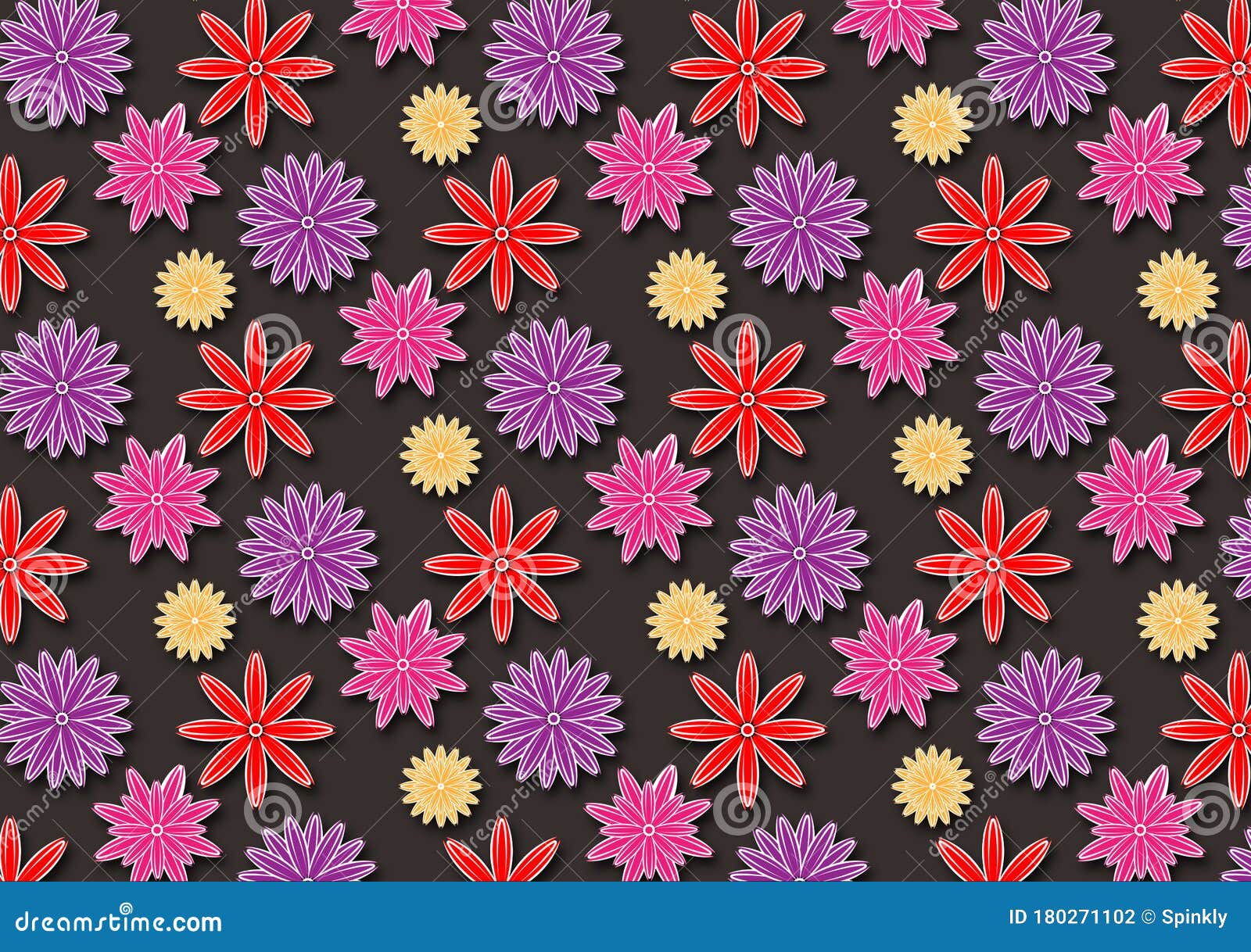 Flower Pattern Background Wallpaper for Design Layout Stock ...
