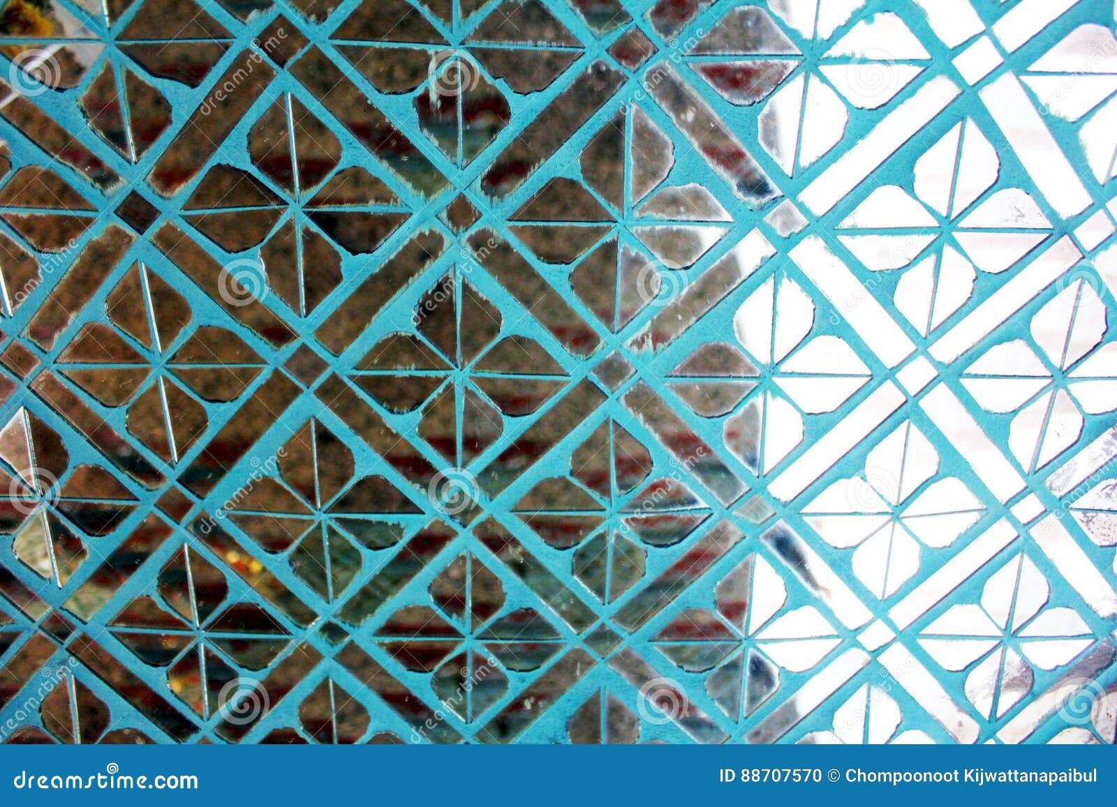 Flower Pattern Decorate in Temple Stock Photo - Image of asia, temple ...