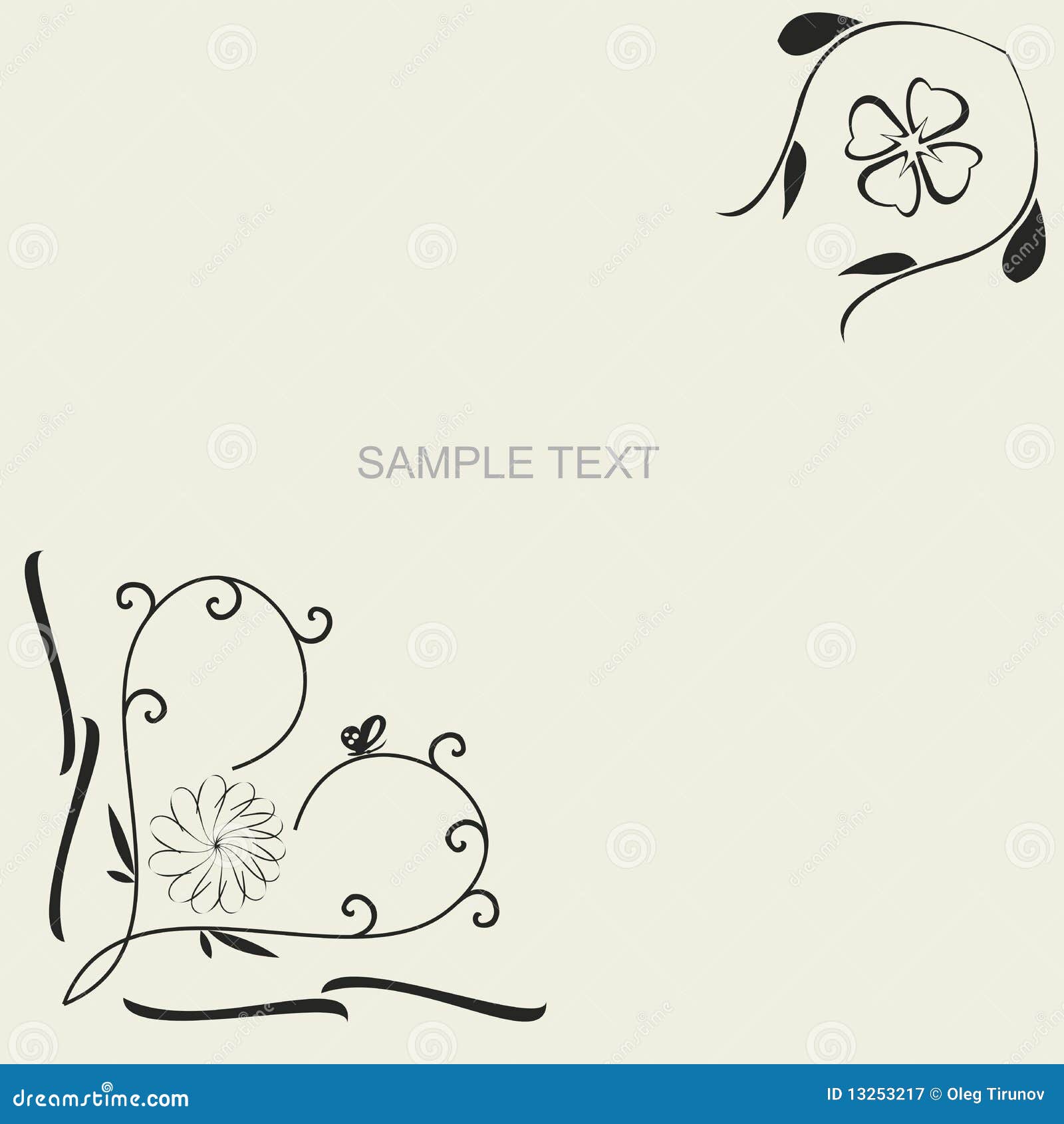 Flower Pattern for Design of Cards and Invitation Stock Vector ...